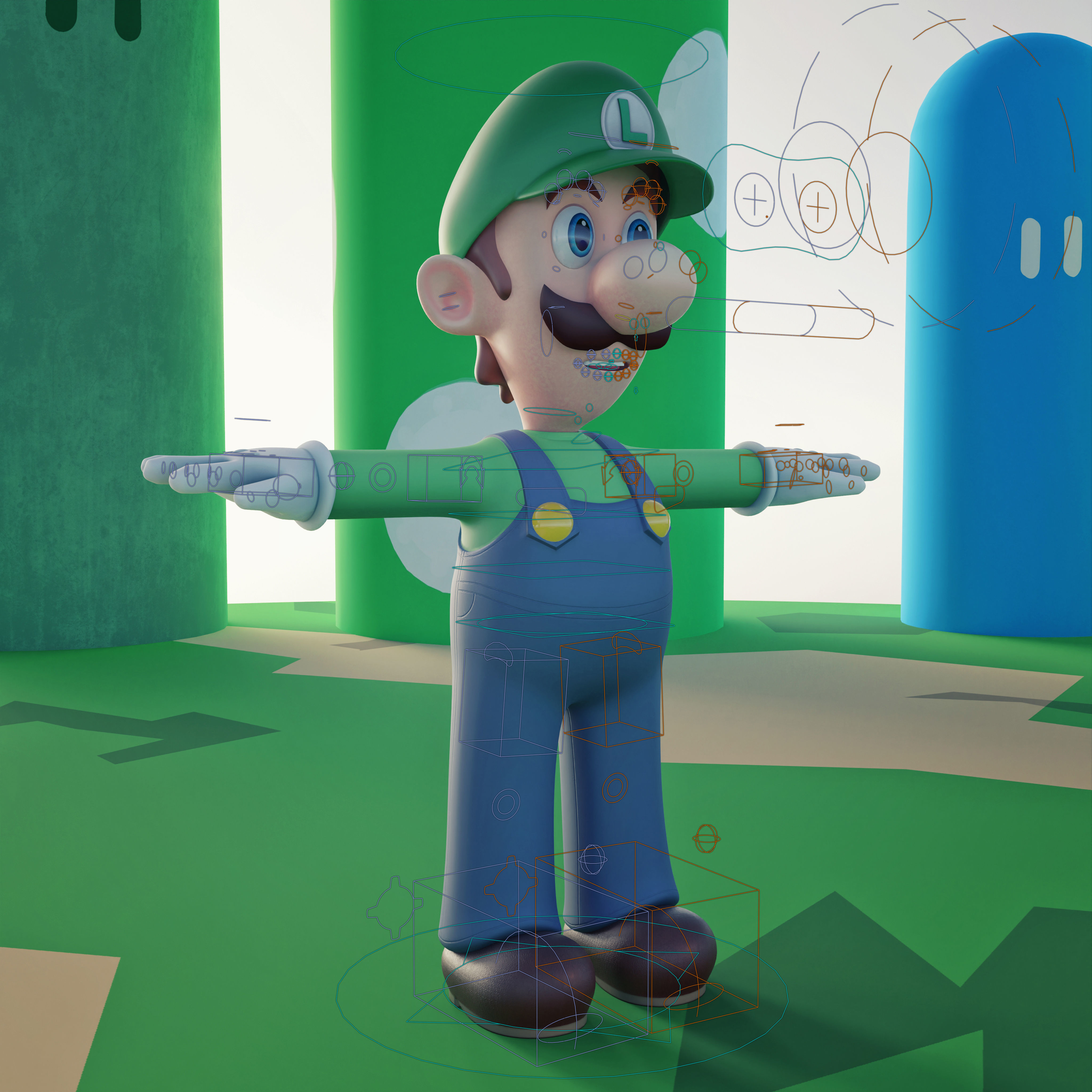 3D model Luigi Rigged PBR VR / AR / low-poly | CGTrader