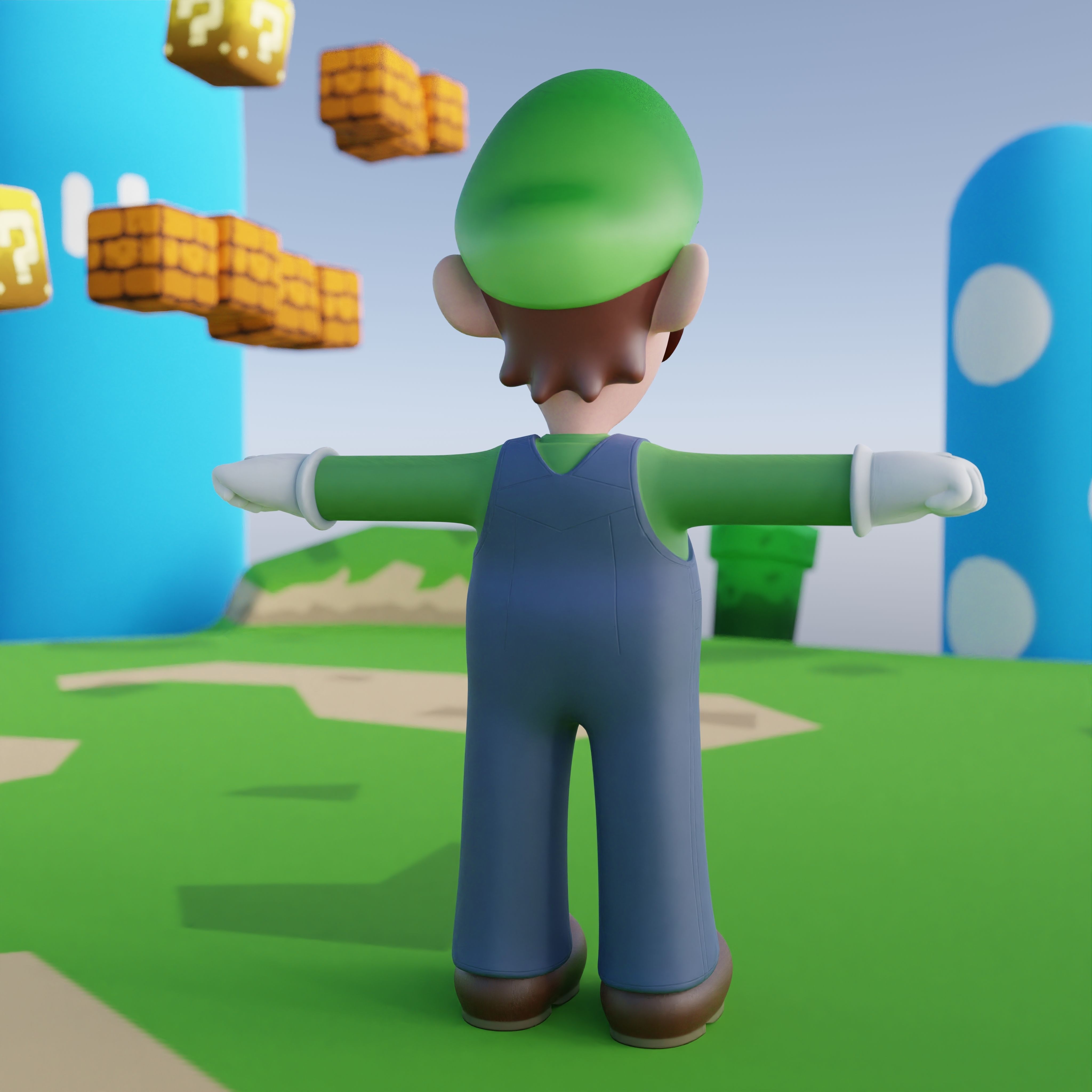 3D model Luigi Rigged PBR VR / AR / low-poly | CGTrader
