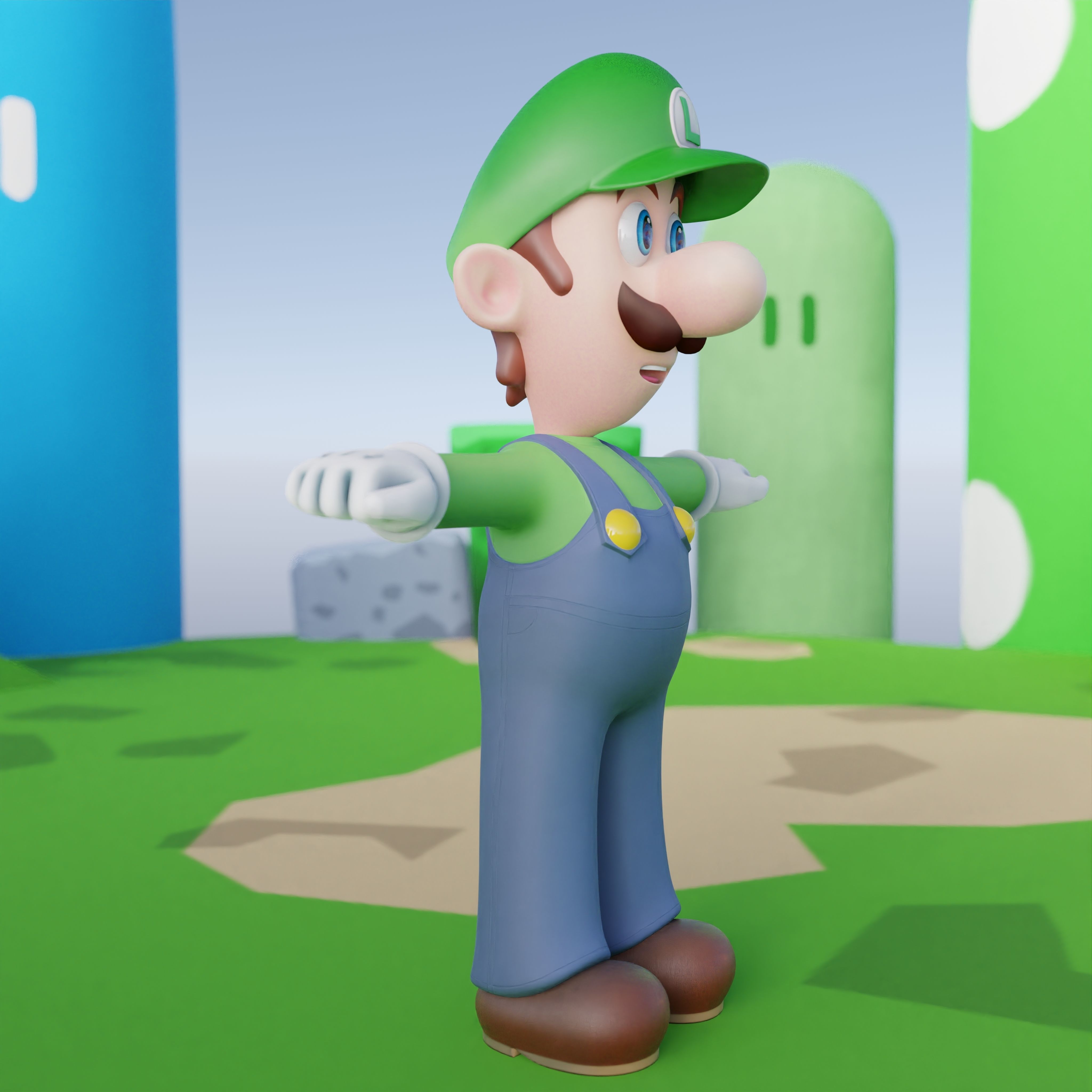 3D model Luigi Rigged PBR VR / AR / low-poly | CGTrader