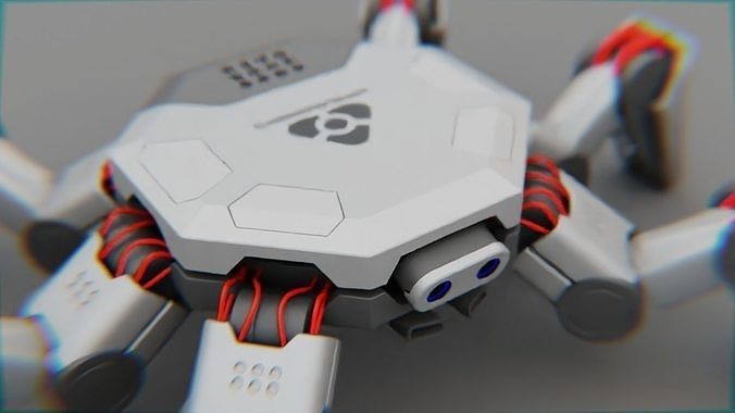 Spider Combat rigged 3D model rigged | CGTrader