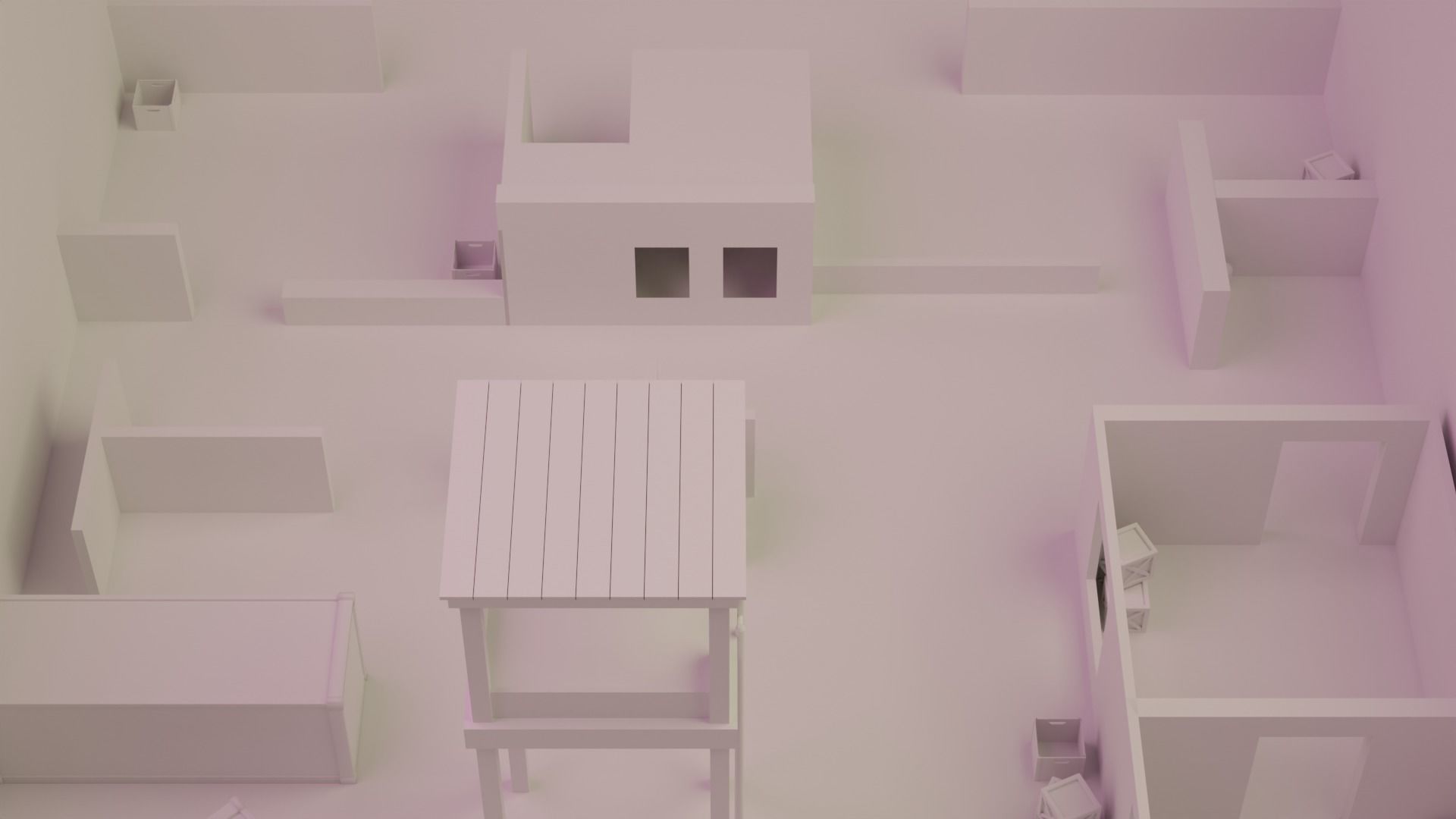 Call of Duty Killhouse Map free VR / AR / low-poly 3D model animated ...