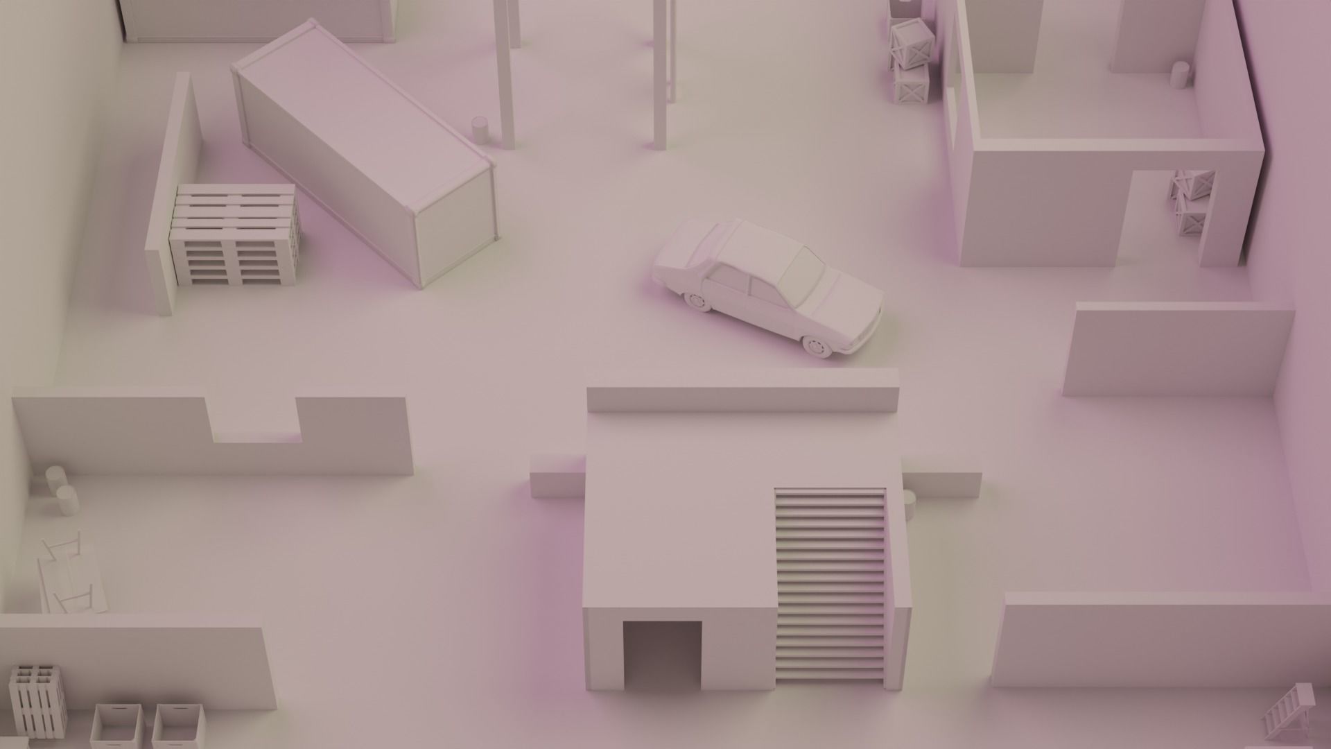 Call of Duty Killhouse Map free VR / AR / low-poly 3D model animated ...