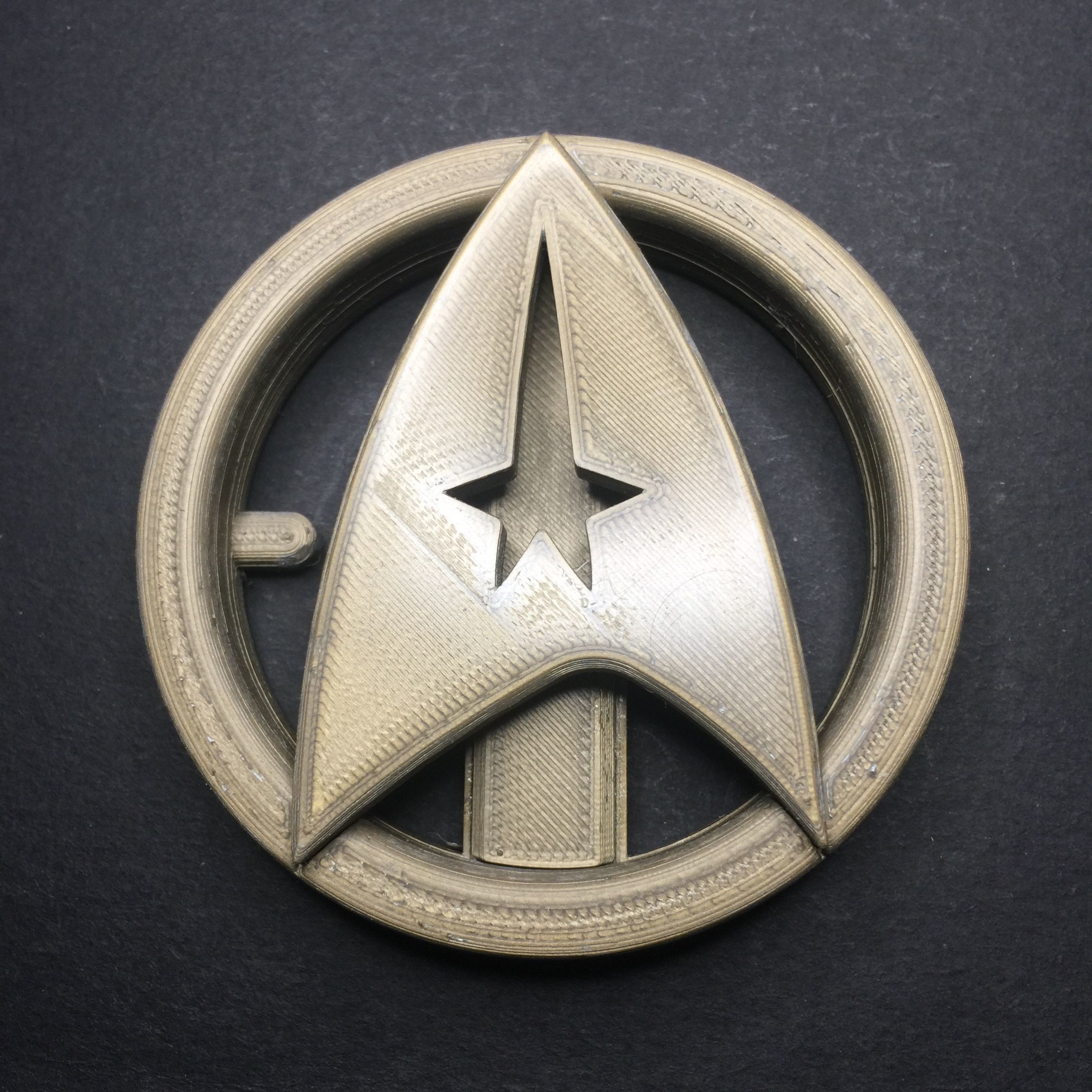 Starfleet Emblem Belt Buckle 3D model 3D printable | CGTrader