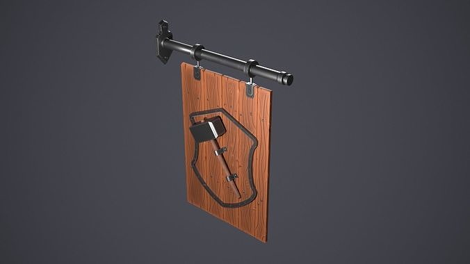 3D model Blacksmith signboard VR / AR / low-poly | CGTrader