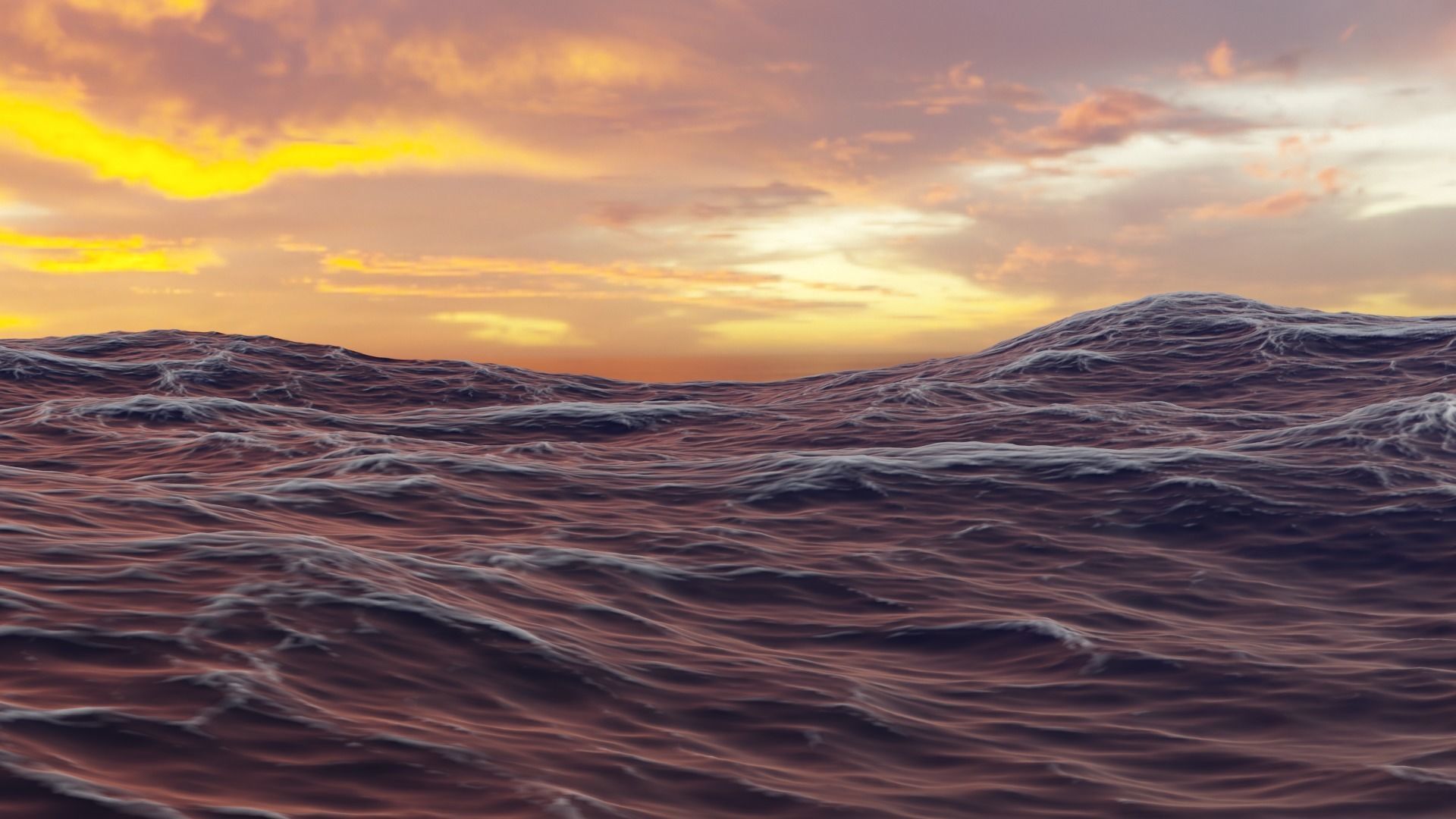 Free Ocean scene free 3D model animated | CGTrader