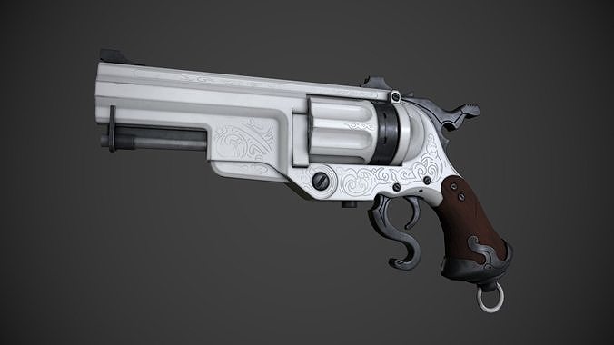 3D model Game Ready Revolver VR / AR / low-poly | CGTrader