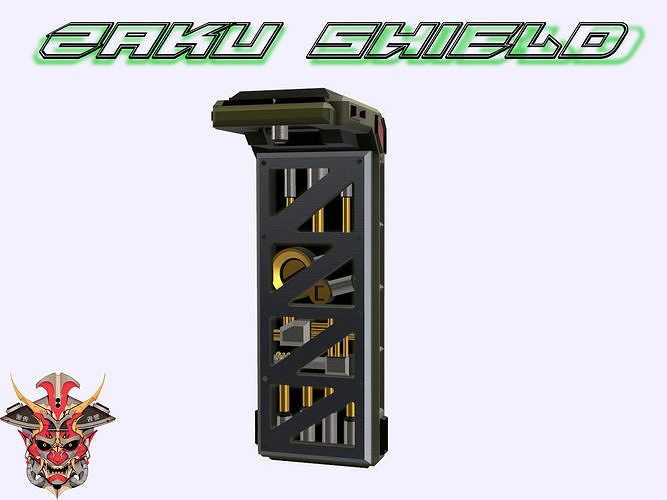 Zaku Shield 3D model 3D printable | CGTrader