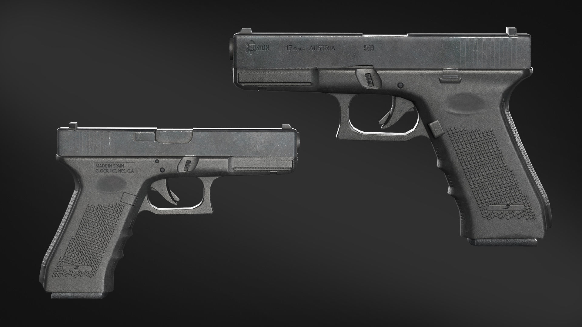 MILITARY Free Glock Pistol free 3D model | CGTrader