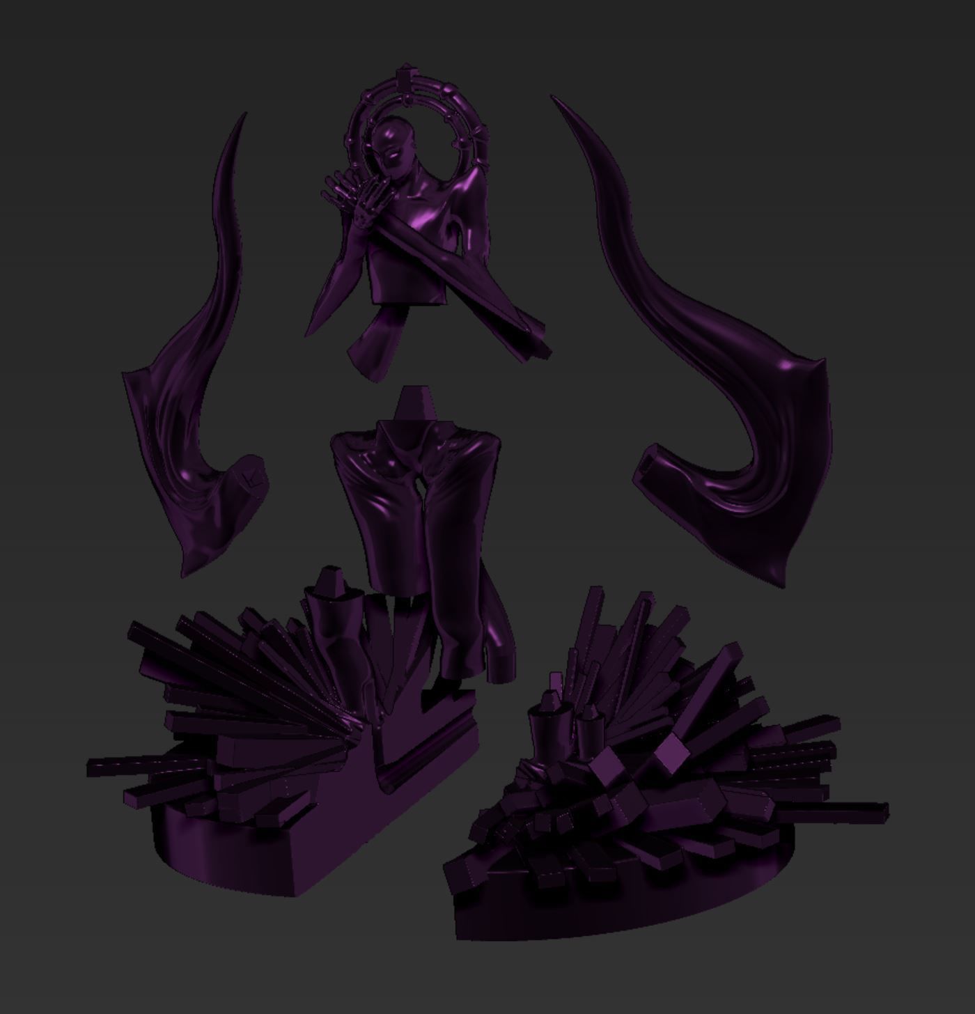 FINAL FANTASY XIV HADES STATUE 3D model 3D printable | CGTrader