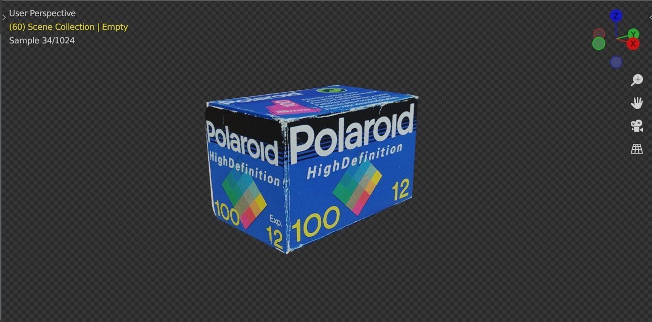 3D model 35mm Film Box VR / AR / low-poly | CGTrader