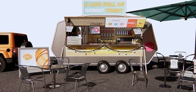 dining car 3D model | CGTrader