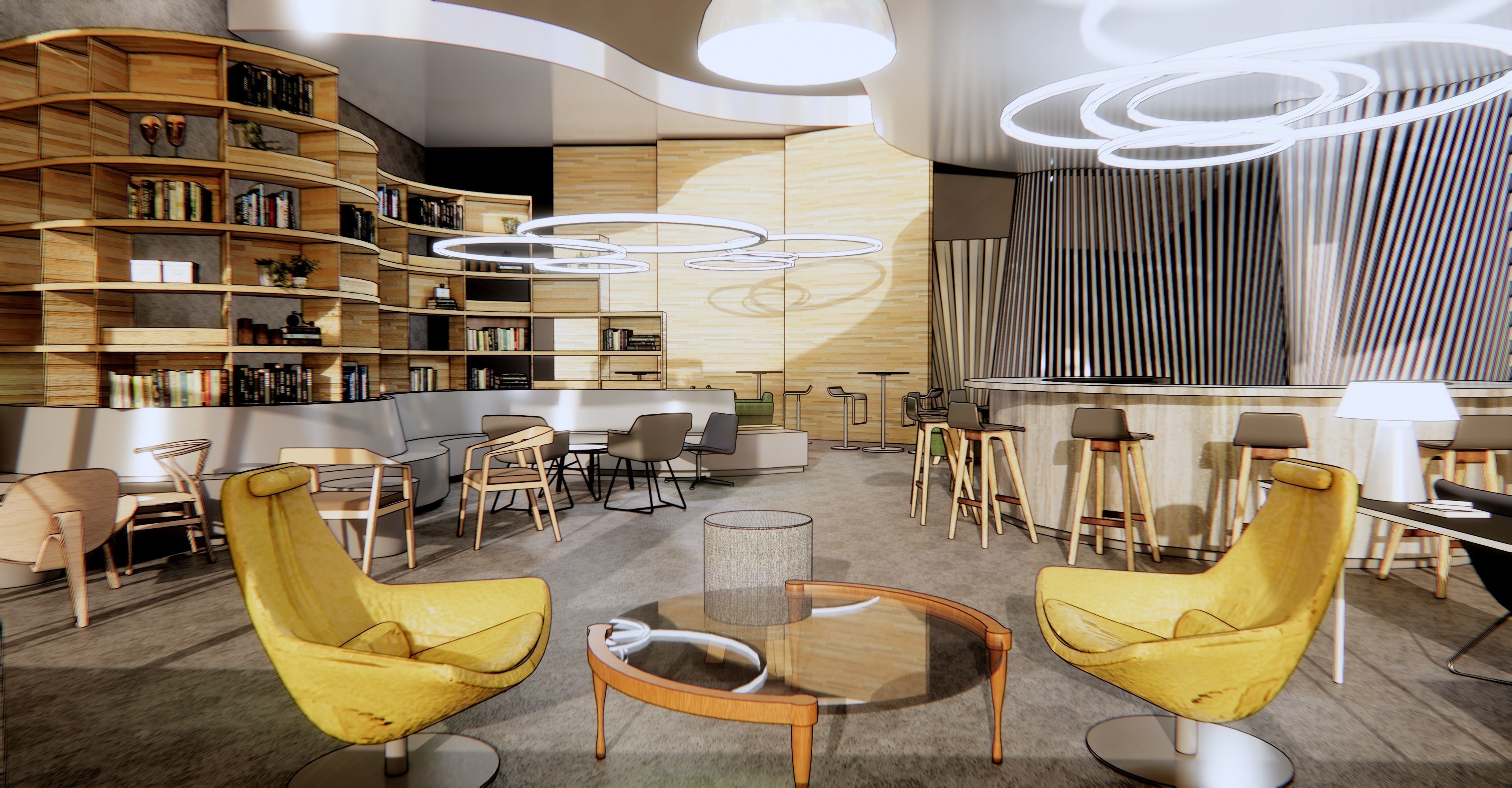 coffee shop 3D model | CGTrader