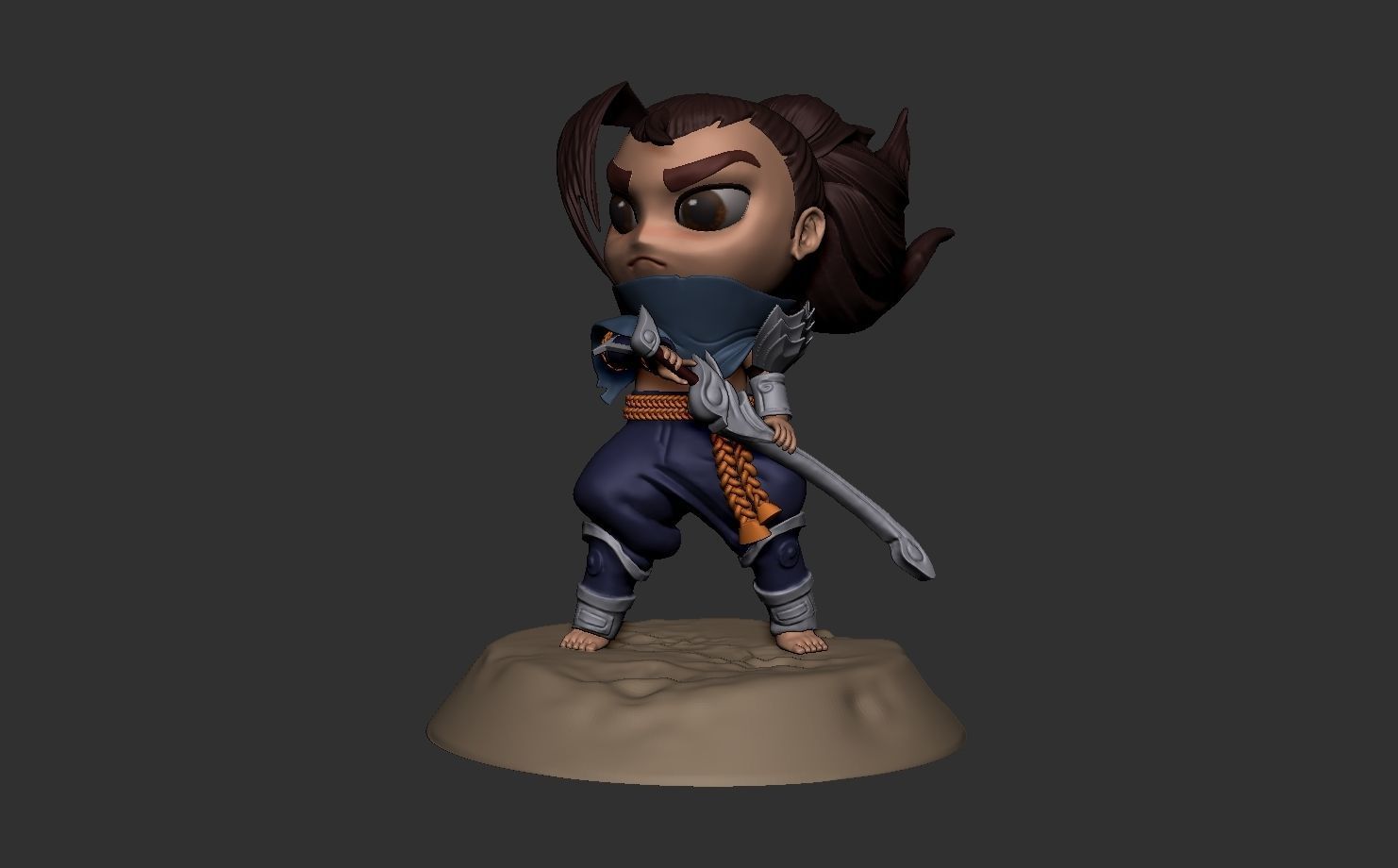 Chibi Yasuo 3D model | CGTrader