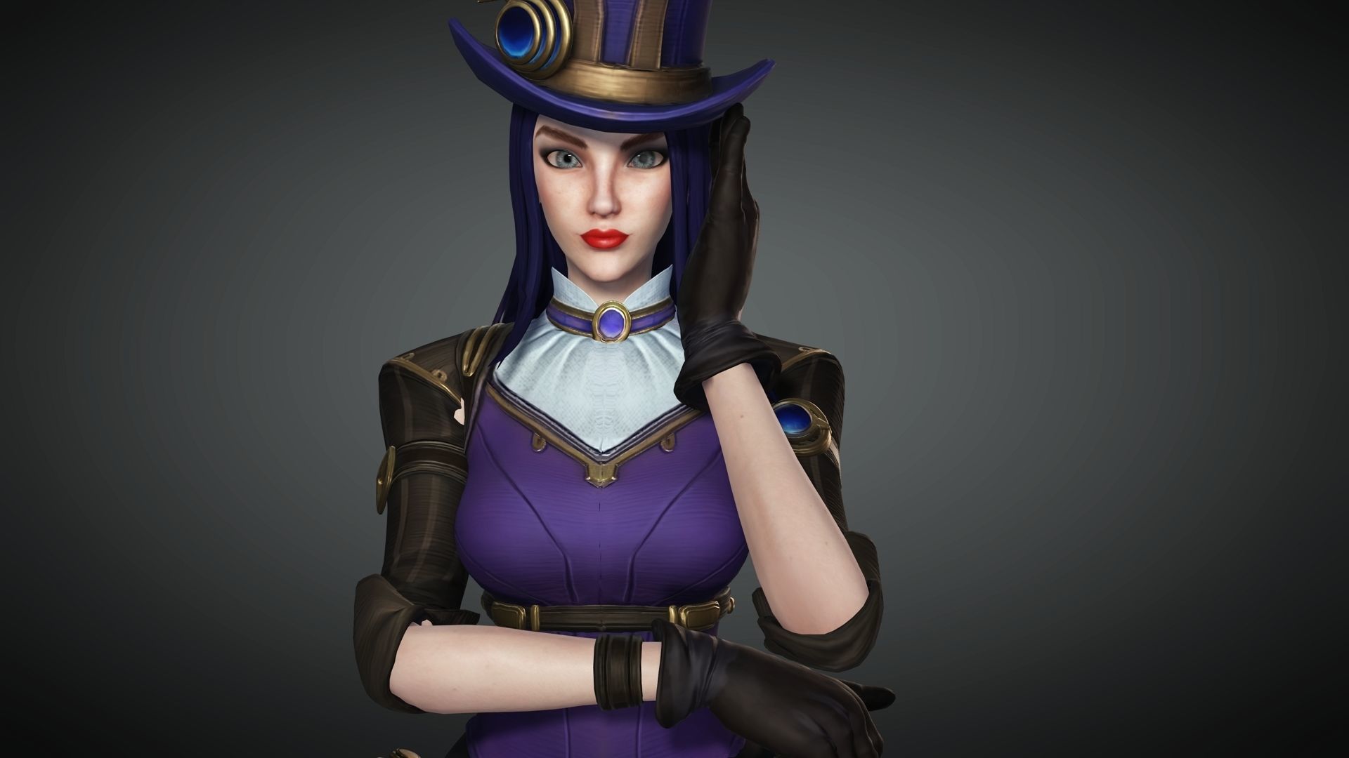 3D model Caitlyn league of legends arcane VR / AR / low-poly | CGTrader