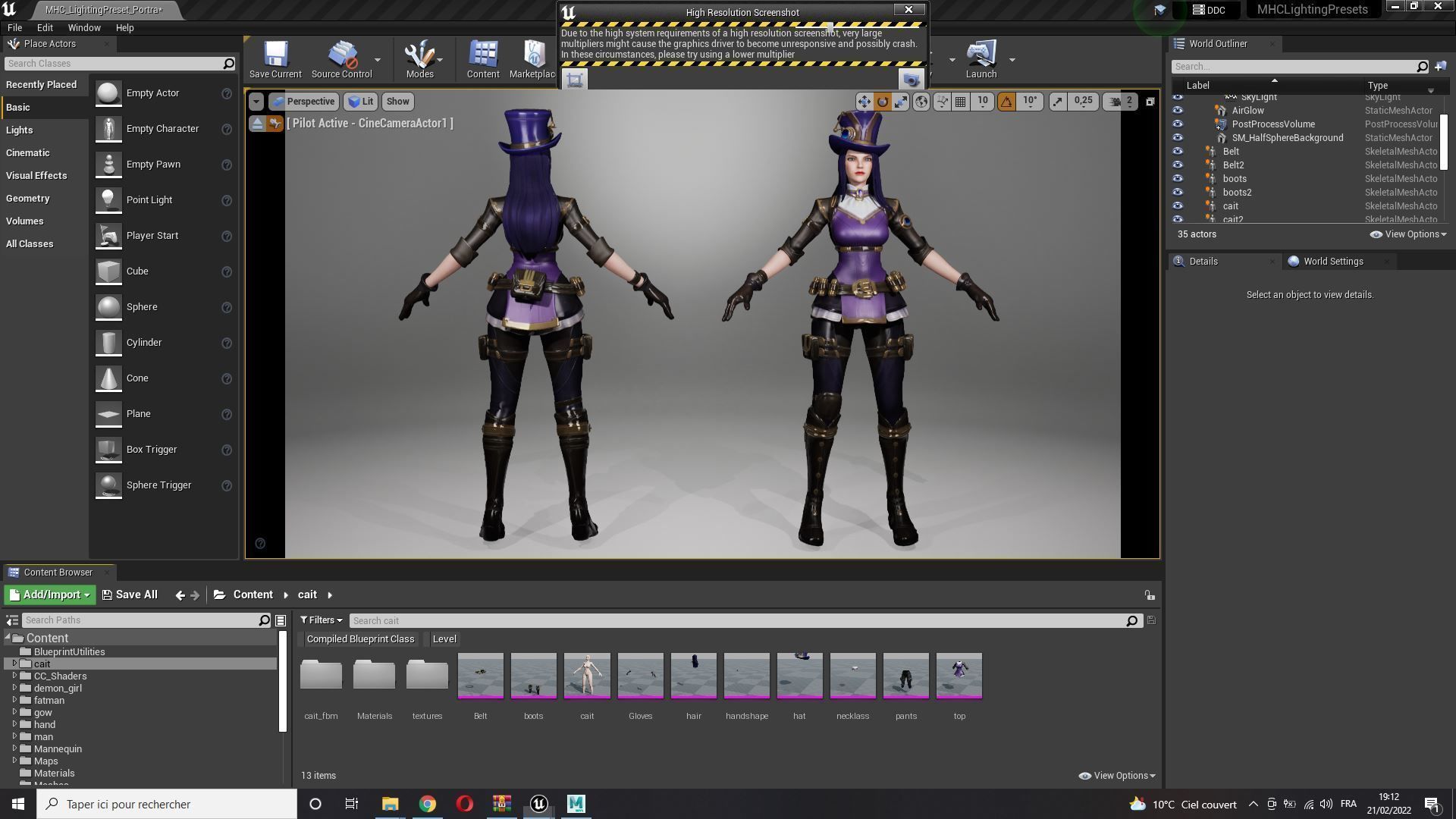 3D model Caitlyn league of legends arcane VR / AR / low-poly | CGTrader