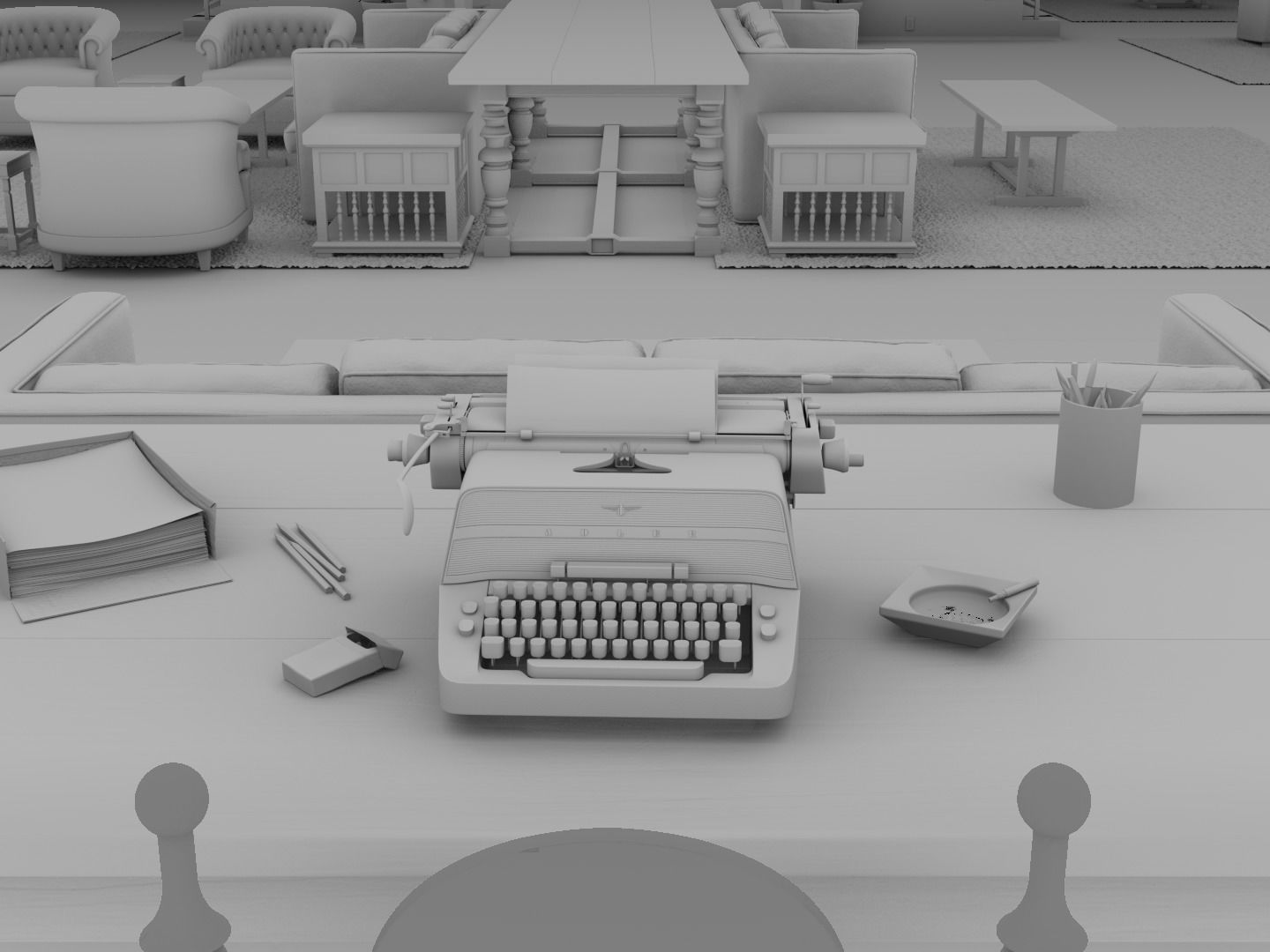 The Shining Overlook Hotel Interiors 3D Model Collection | CGTrader