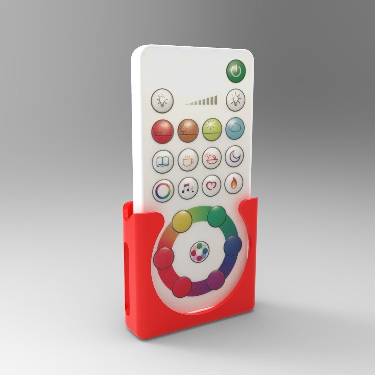 wall mount remote control 3D model 3D printable | CGTrader
