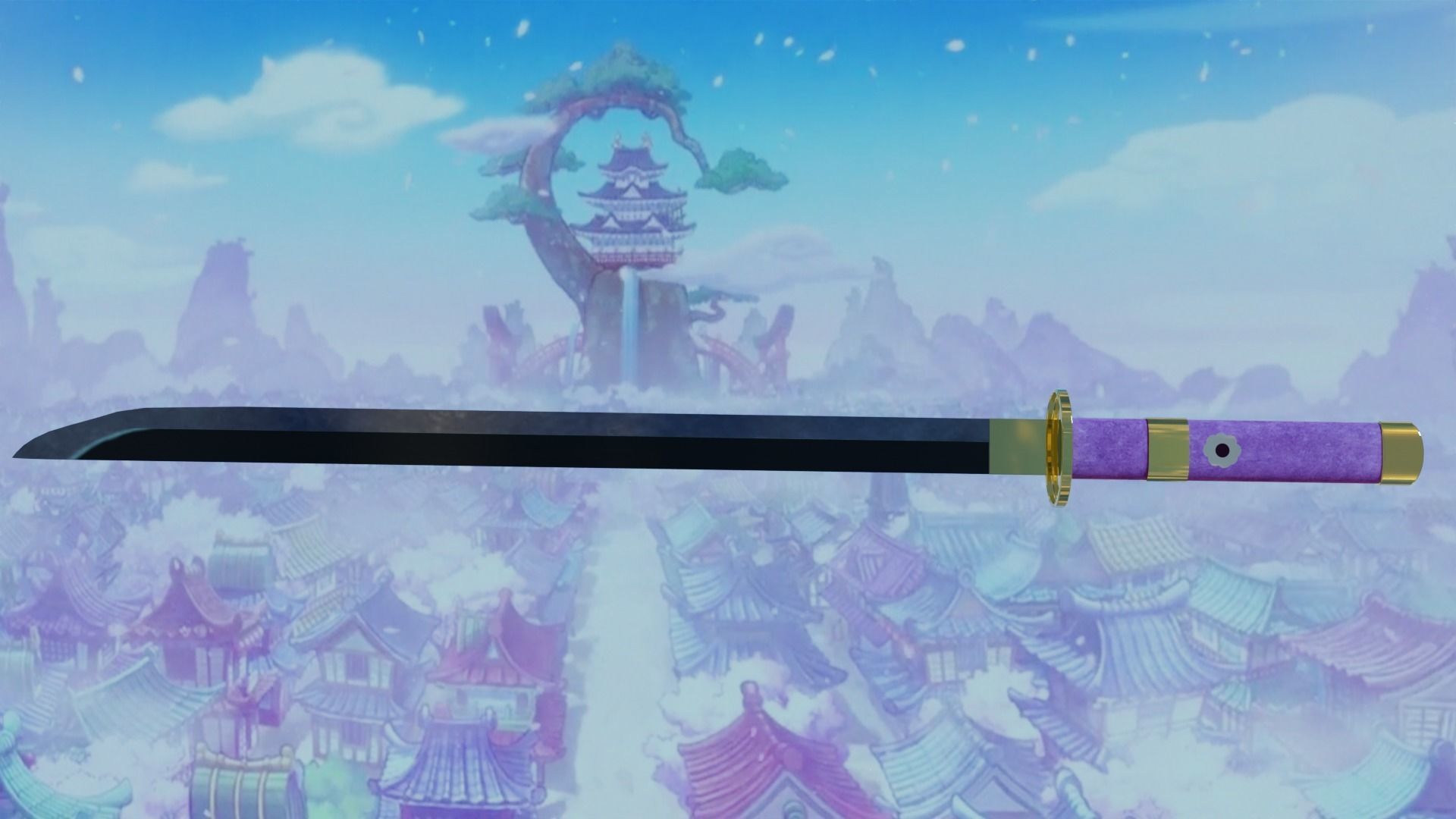 Zoro Enma Sword 3D Model free VR / AR / low-poly 3D model | CGTrader