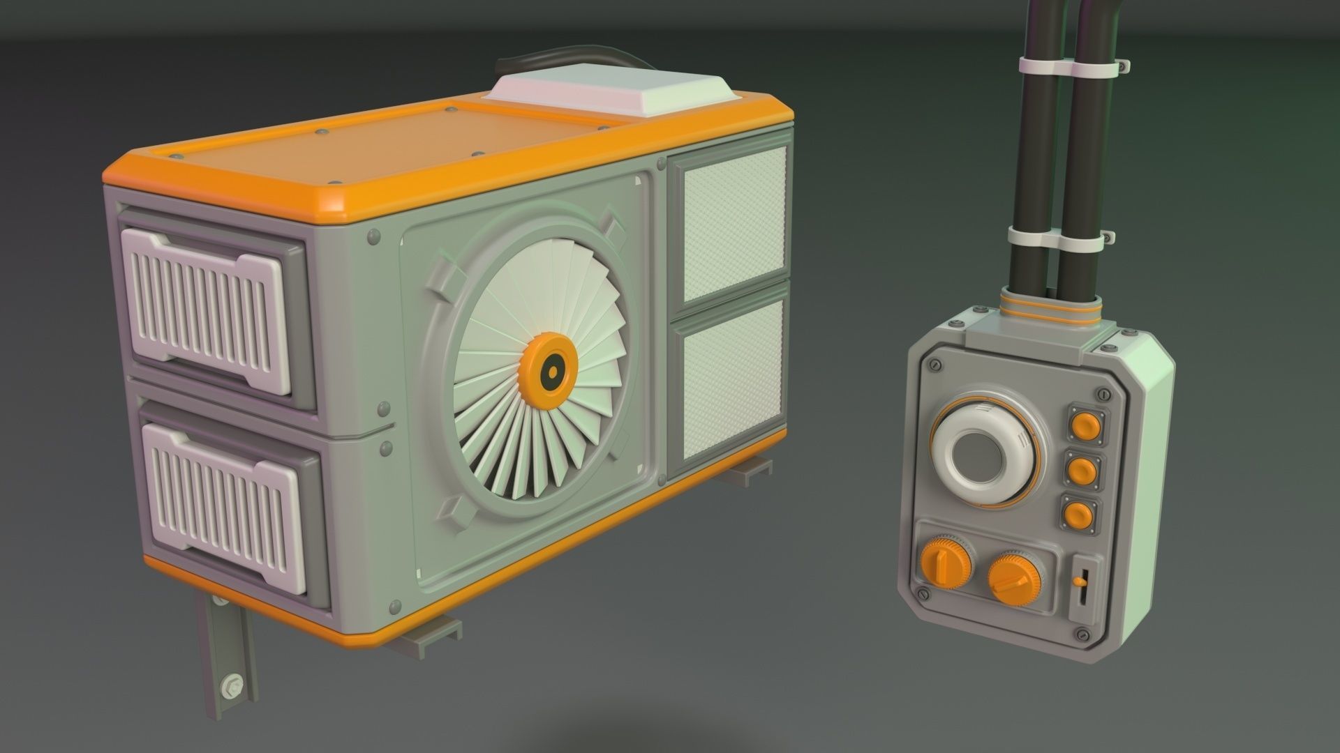 Wall Electric Props 1 - 20 pieces 3D model | CGTrader