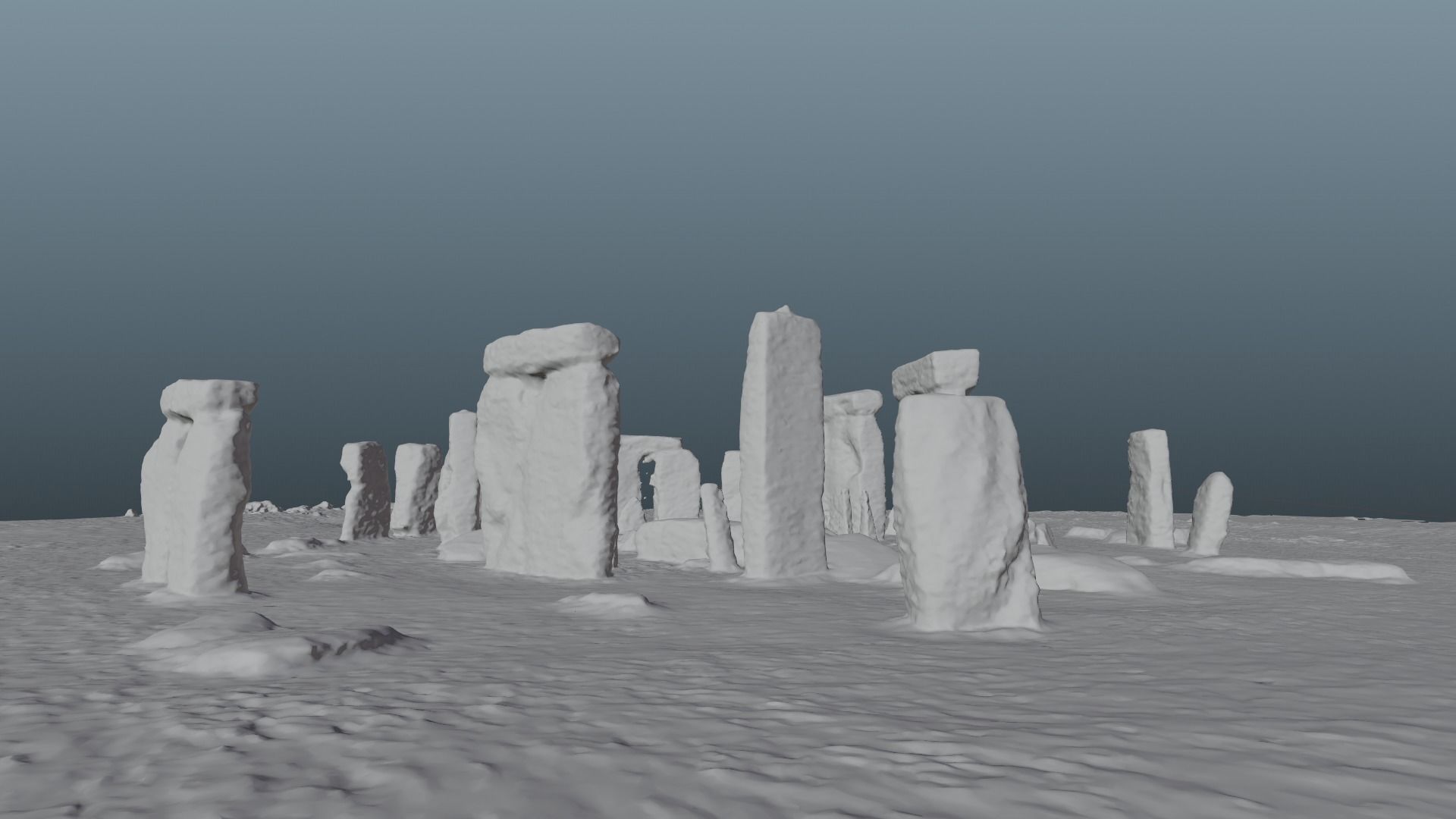 3D model Stonehenge Monument Landscape and 3D Printable Model VR / AR ...