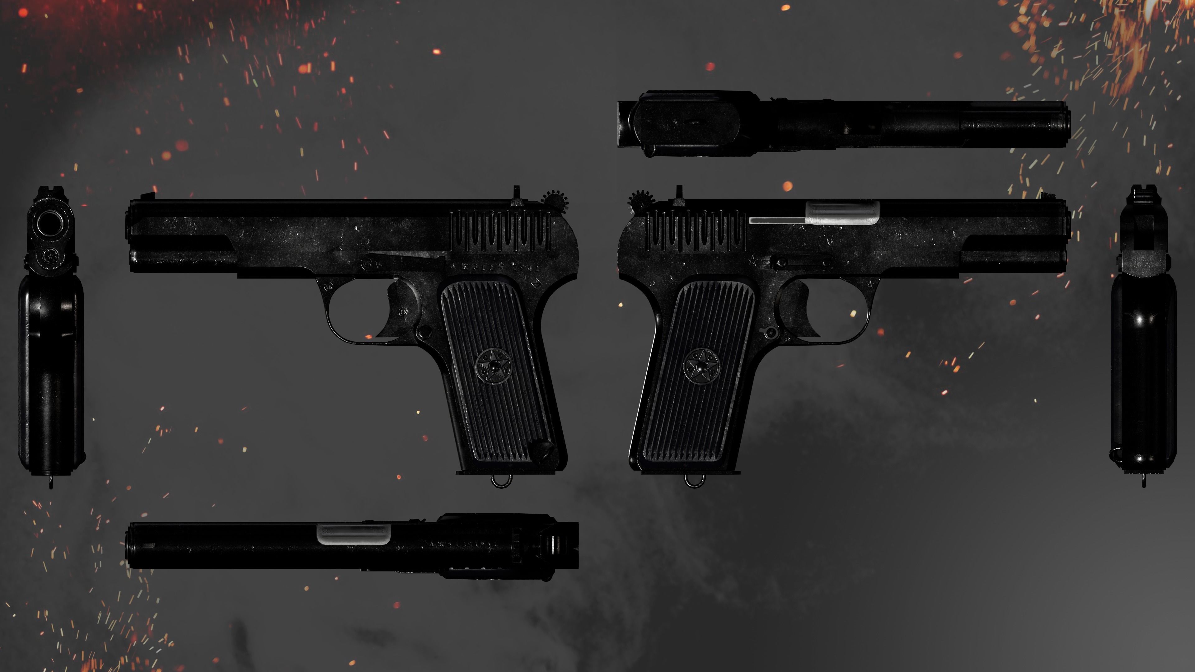 3D model TT Gun game ready PBR VR / AR / low-poly | CGTrader