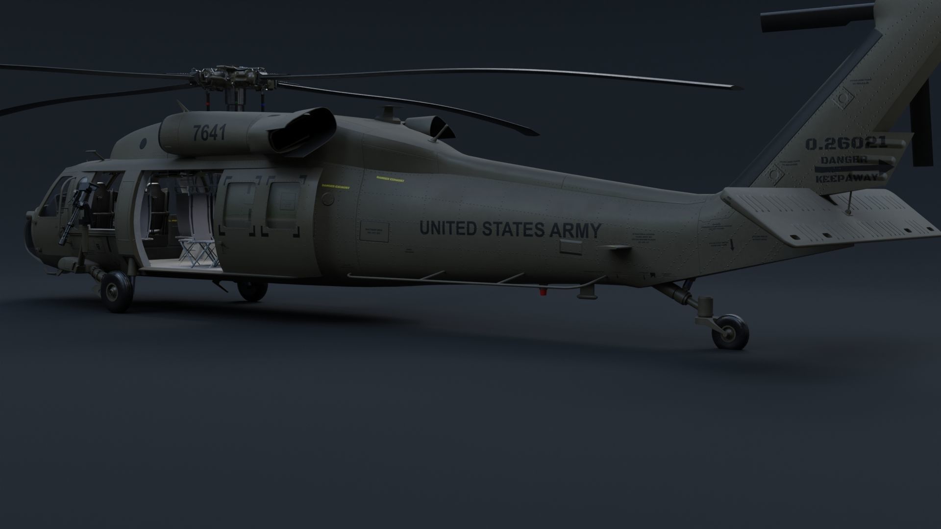 Sikorsky UH-60 Black Hawk plus 7 Skins 3D model | CGTrader