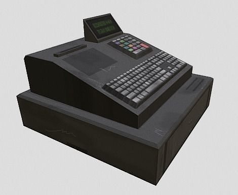 Cash Register free 3D model | CGTrader