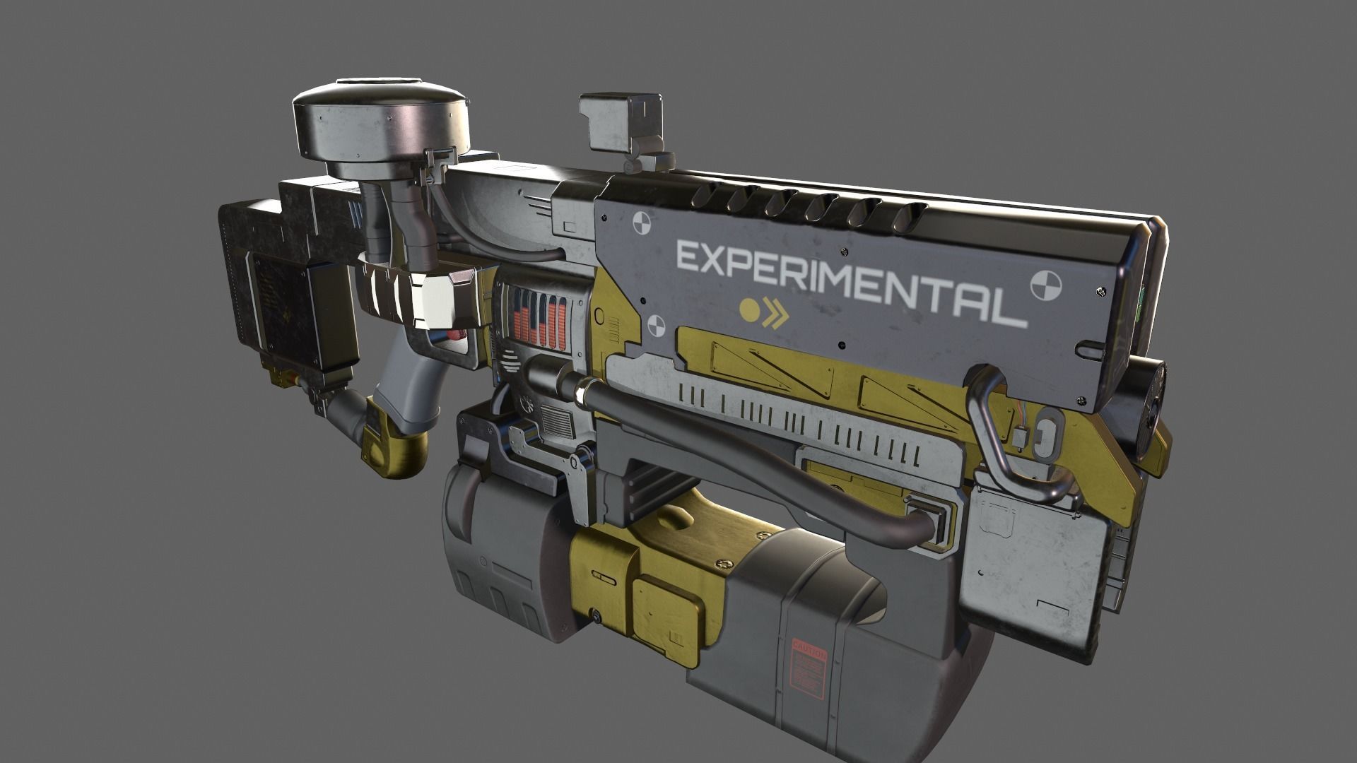 3D model Sci-fi gun VR / AR / low-poly | CGTrader