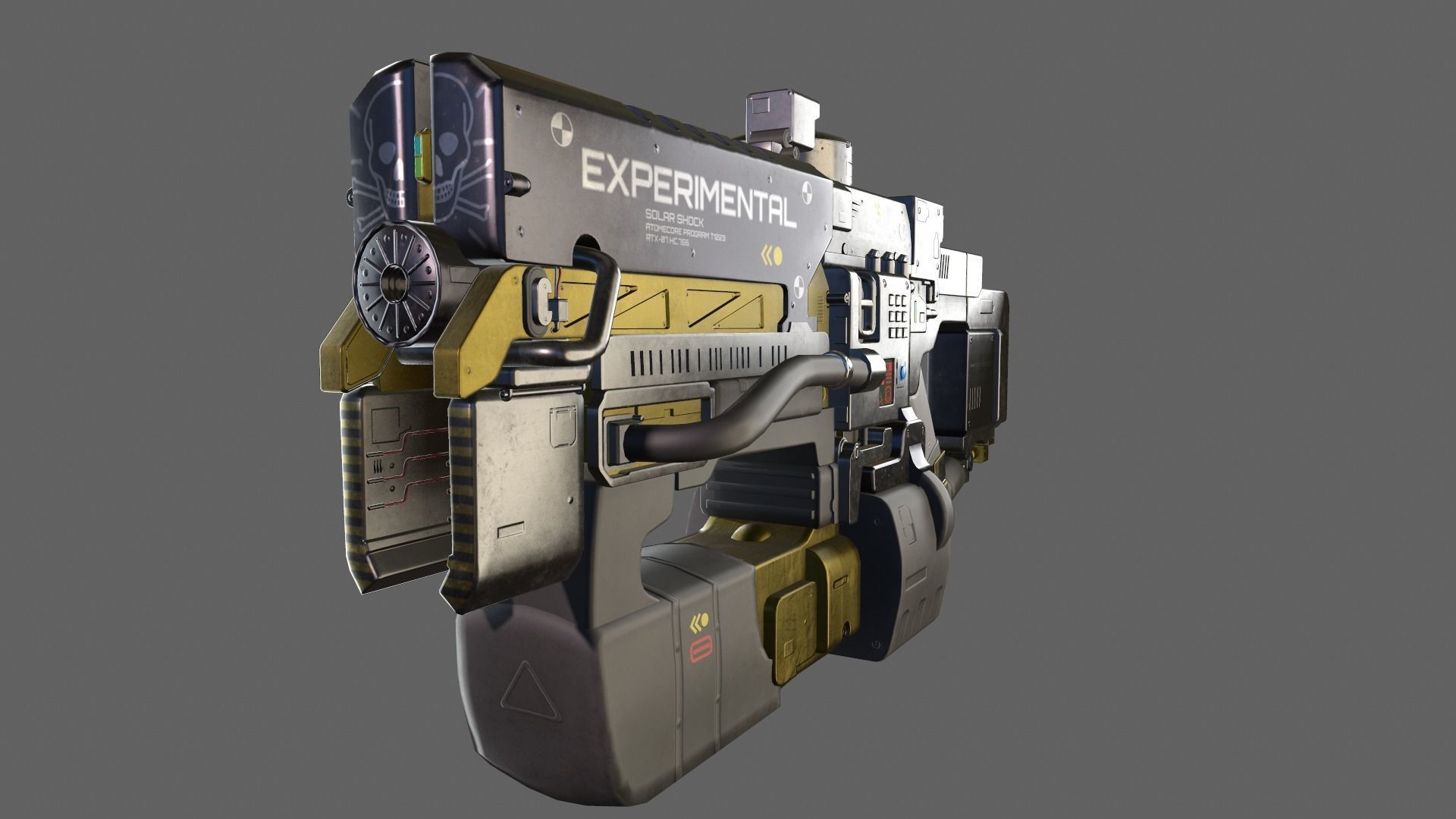 3D model Sci-fi gun VR / AR / low-poly | CGTrader
