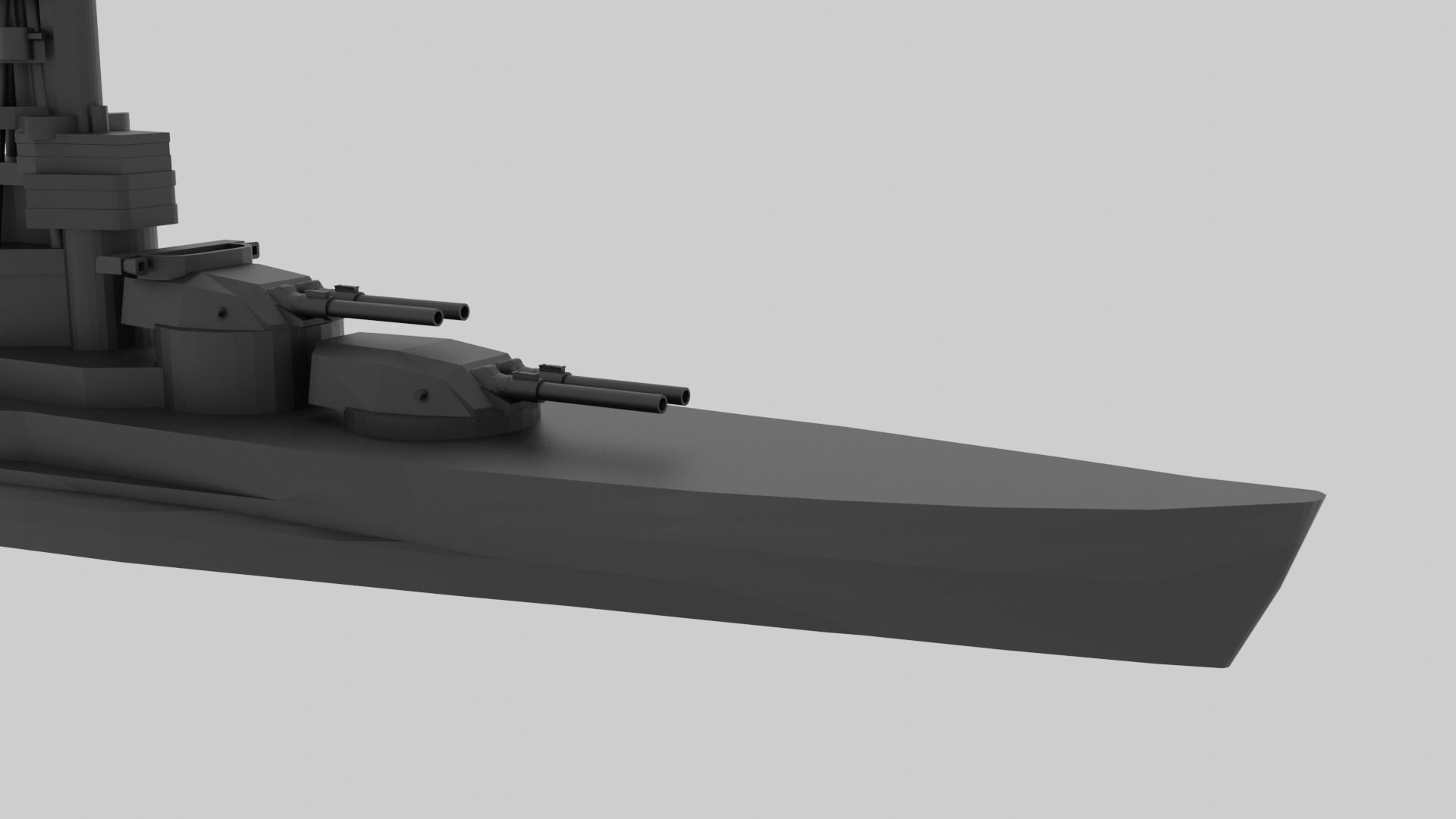 IJN Nagato - Model for small scale printing 3D model 3D printable ...