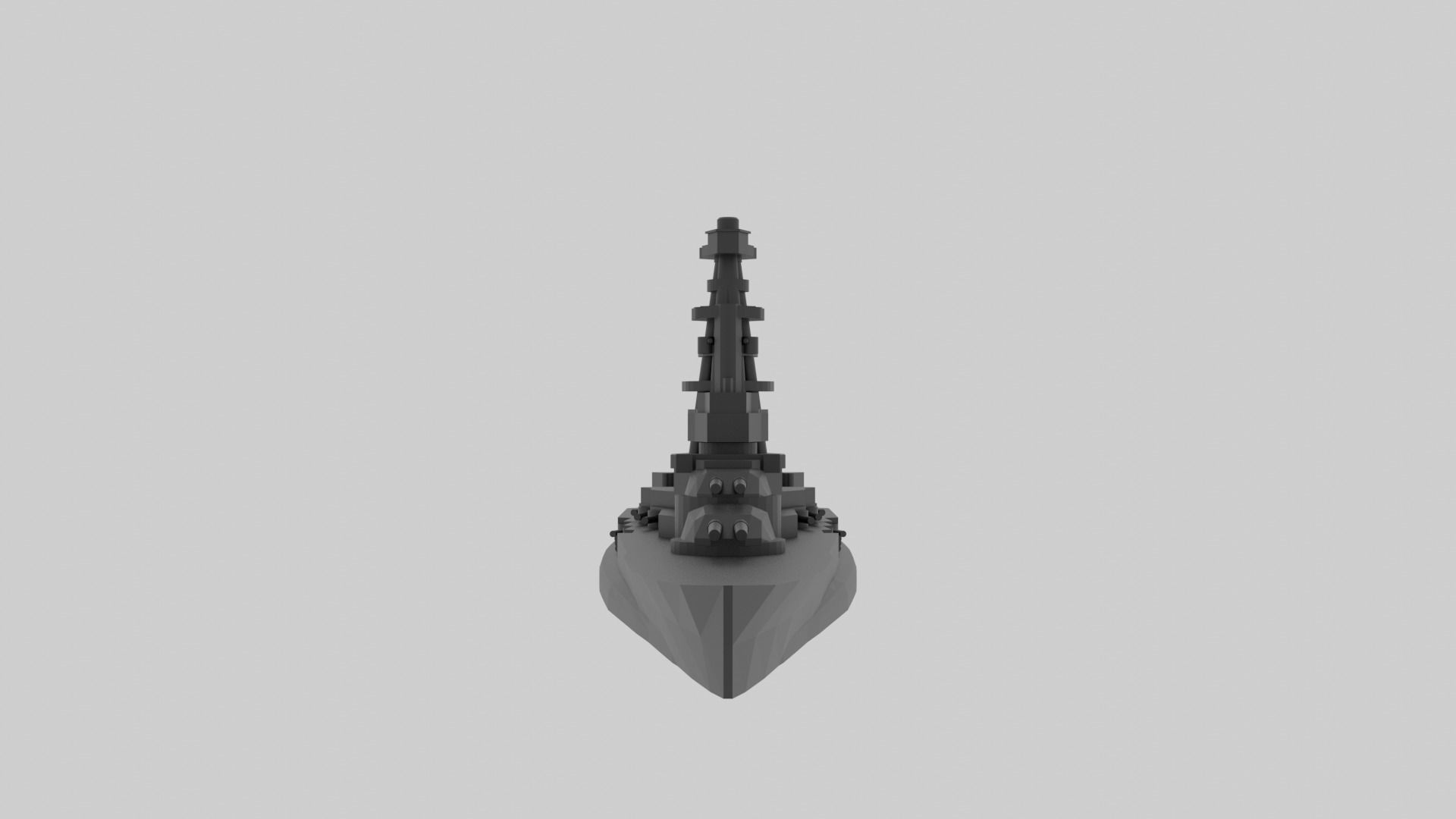 IJN Mutsu- Model for small scale printing free 3D model 3D printable ...