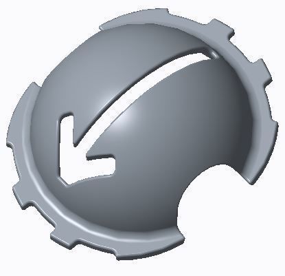 Golf Ball Marking Alignment Tool Arrow Design 3D model 3D printable ...