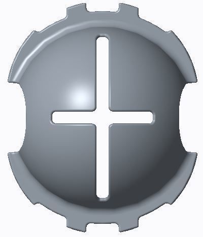 Golf Ball Marking Alignment Tool Cross Line 3D model 3D printable ...