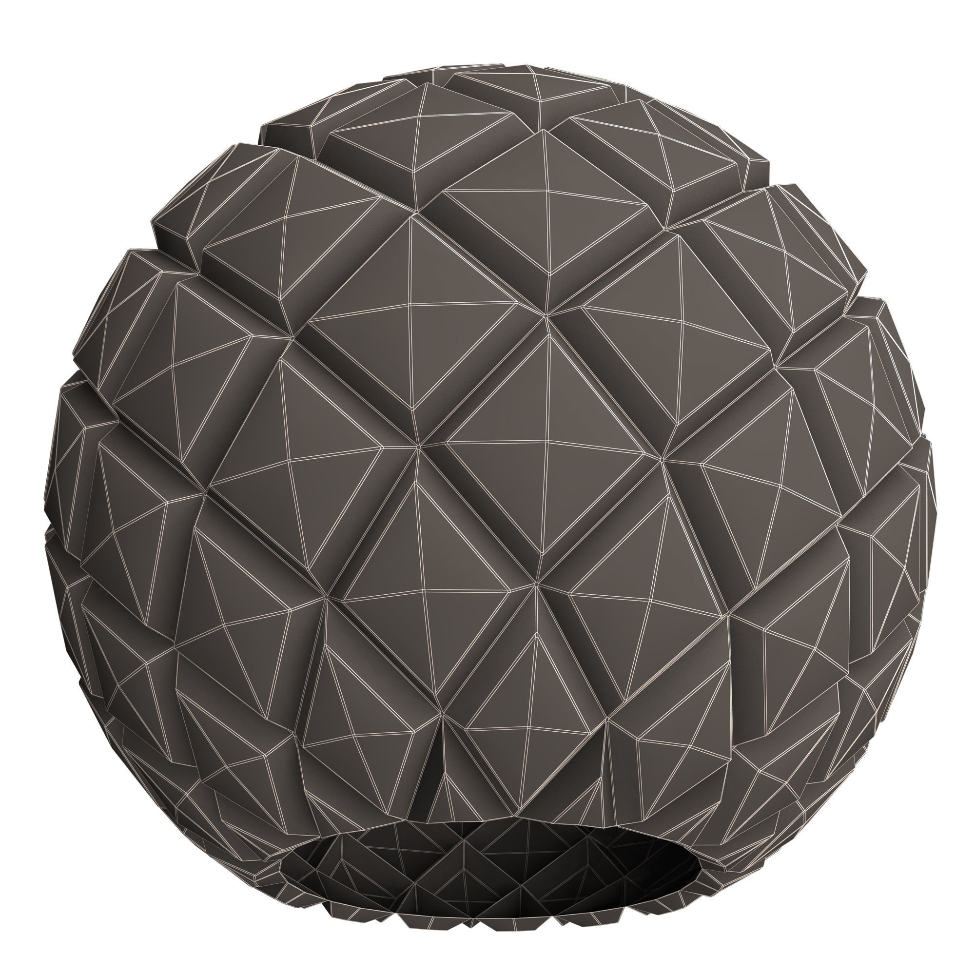 3D model Sphere with Rombs CNC VR / AR / low-poly | CGTrader