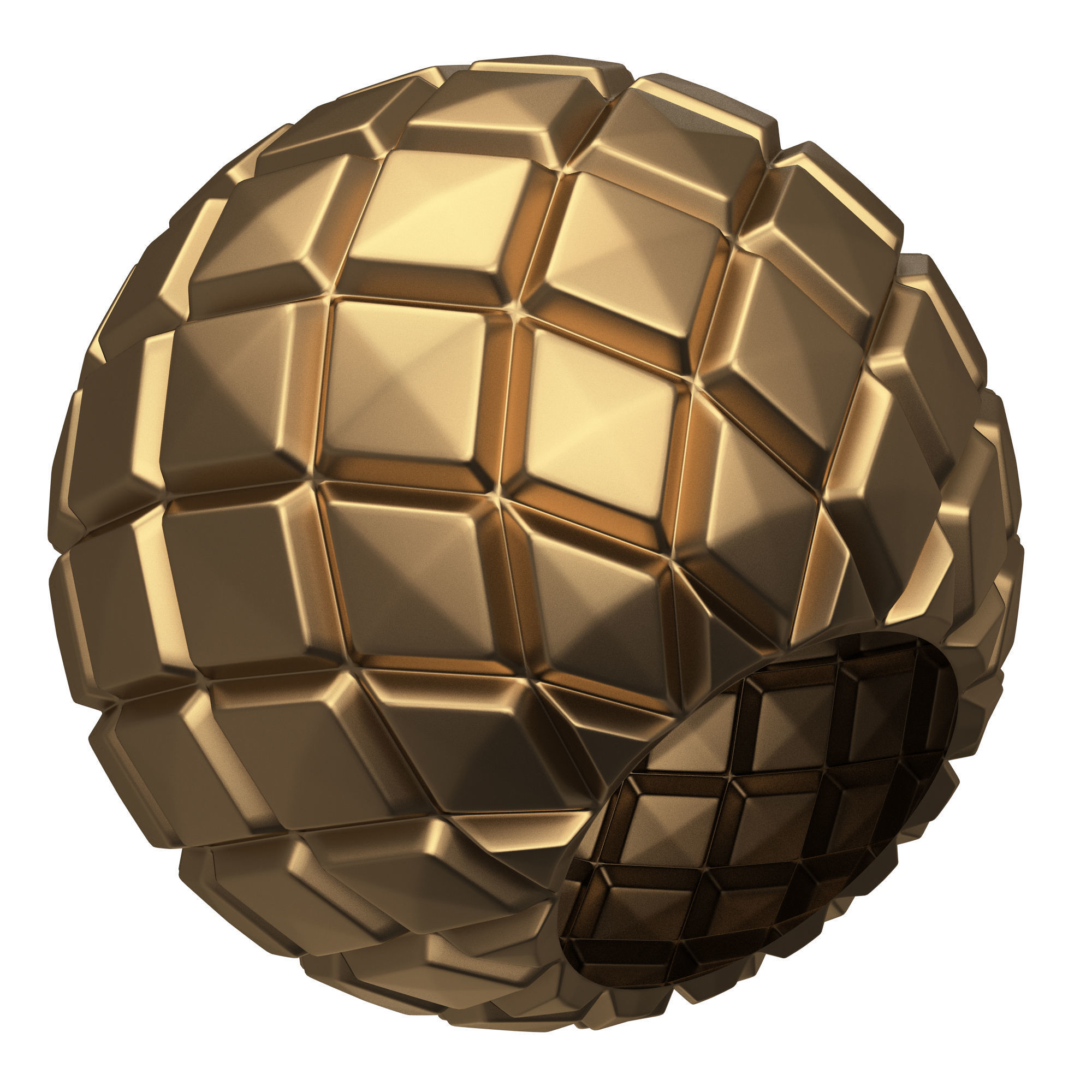 3D model Sphere with Rombs CNC VR / AR / low-poly | CGTrader