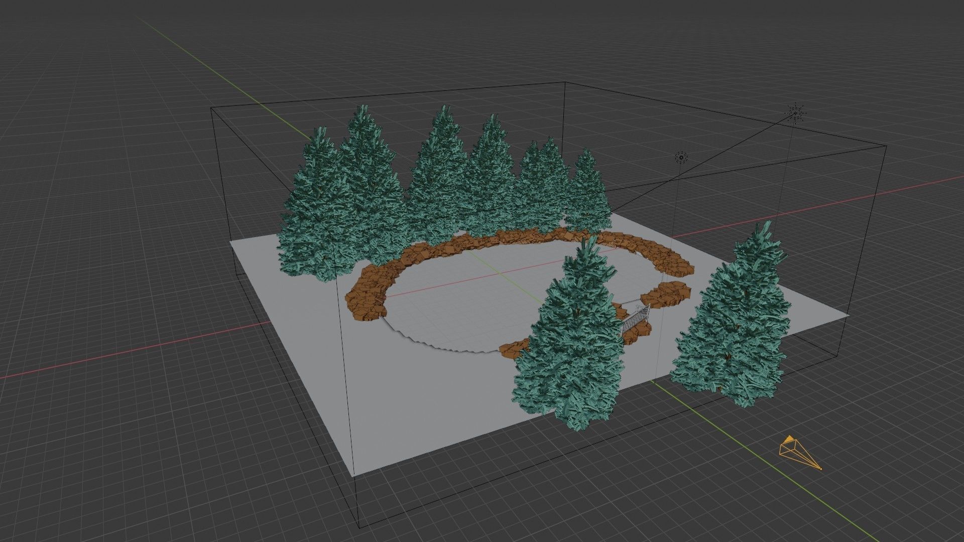 Lake View Scene 3D model | CGTrader