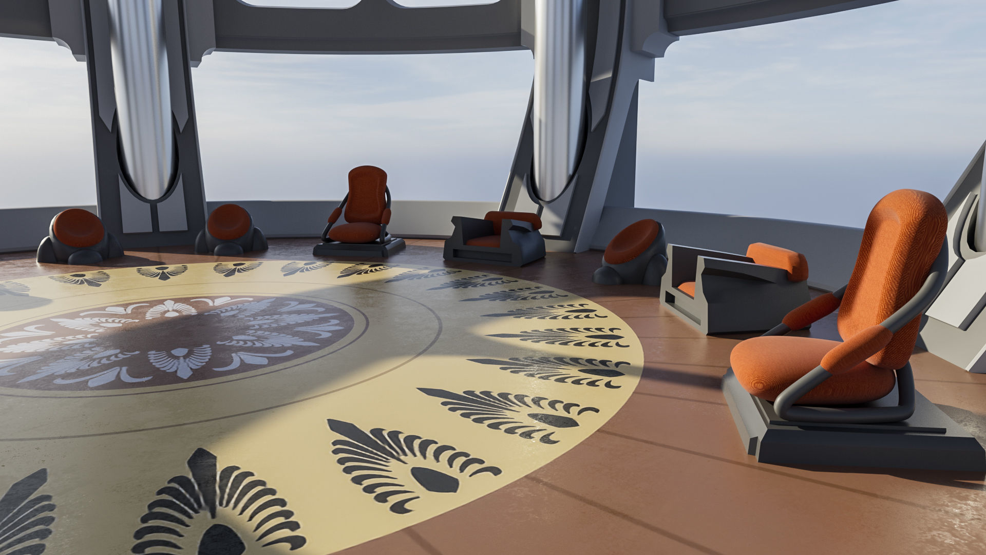 Jedi Council Chamber 3D model | CGTrader
