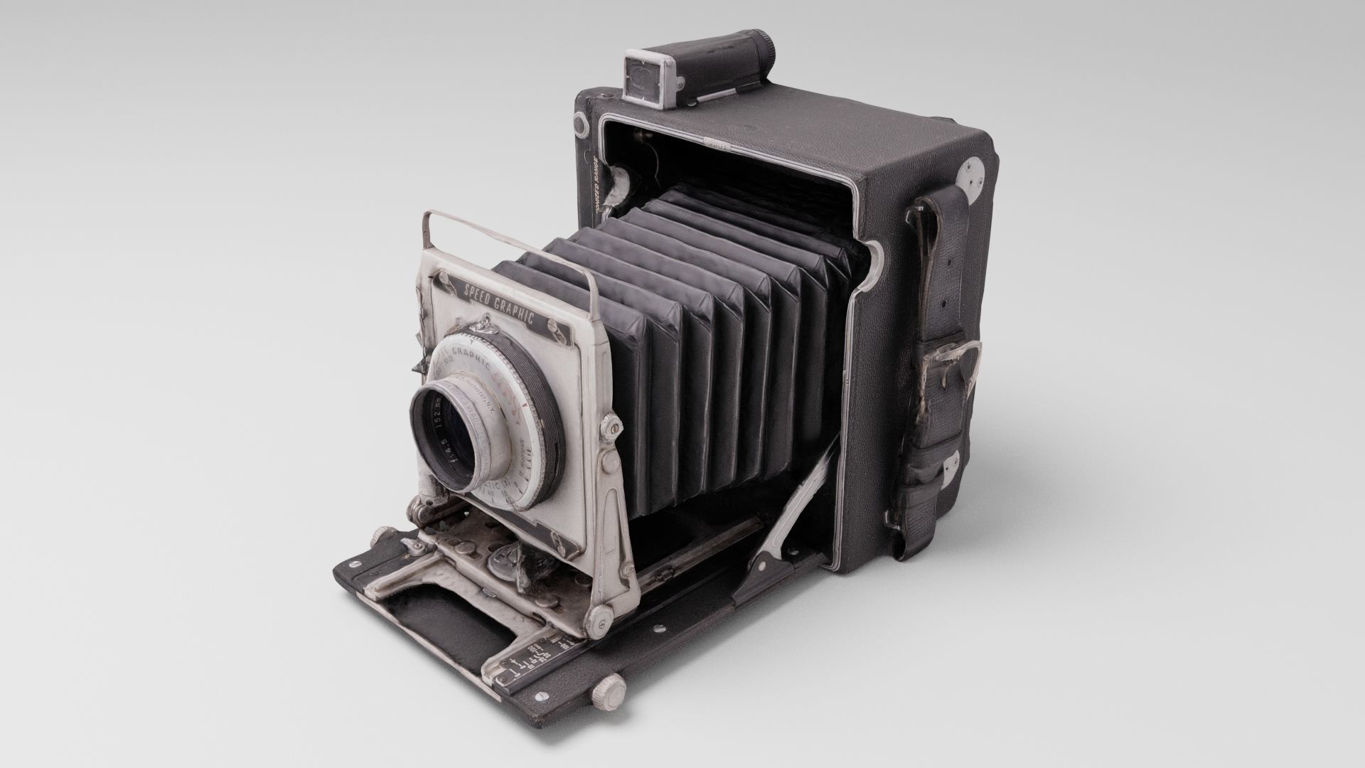 Graflex Pacemaker Speed Graphic press camera 4x5 format film 3D model ...