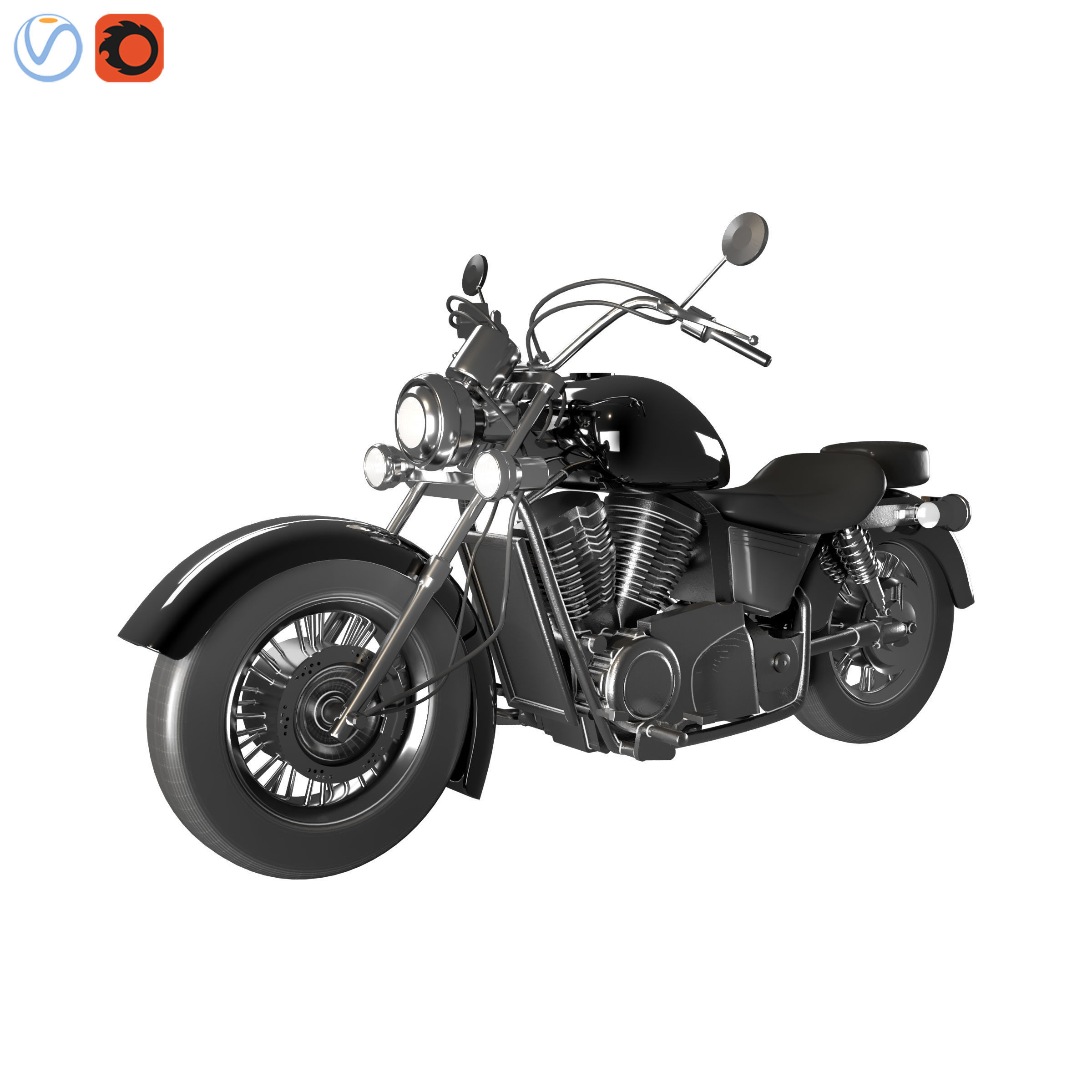 Honda Shadow 3D model | CGTrader