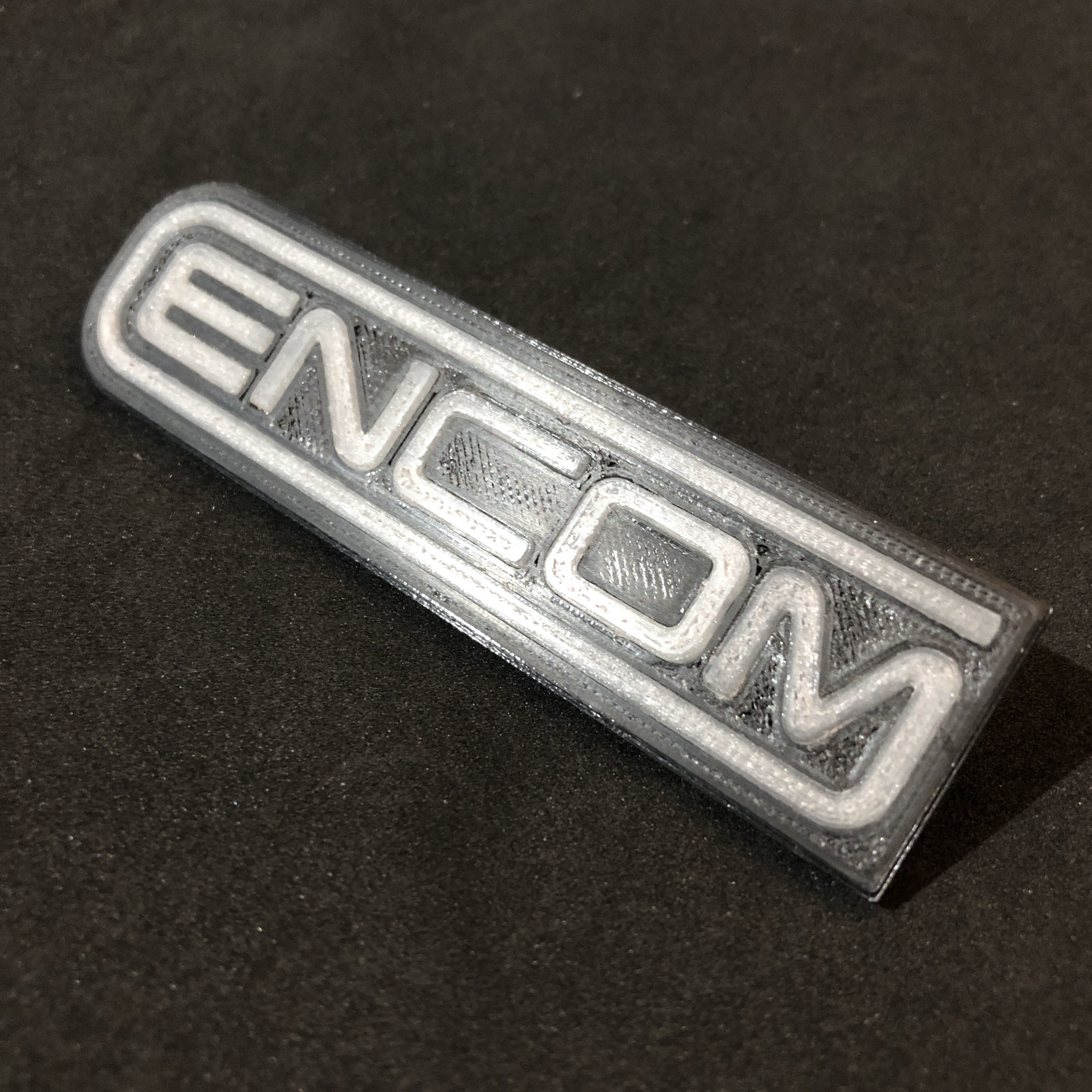Tron ENCOM Logo Badge 3D model 3D printable | CGTrader