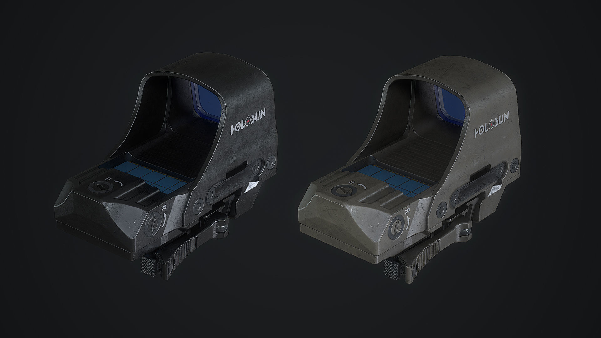 3D model RDS Holosun OpenReflex HS510C VR / AR / low-poly | CGTrader