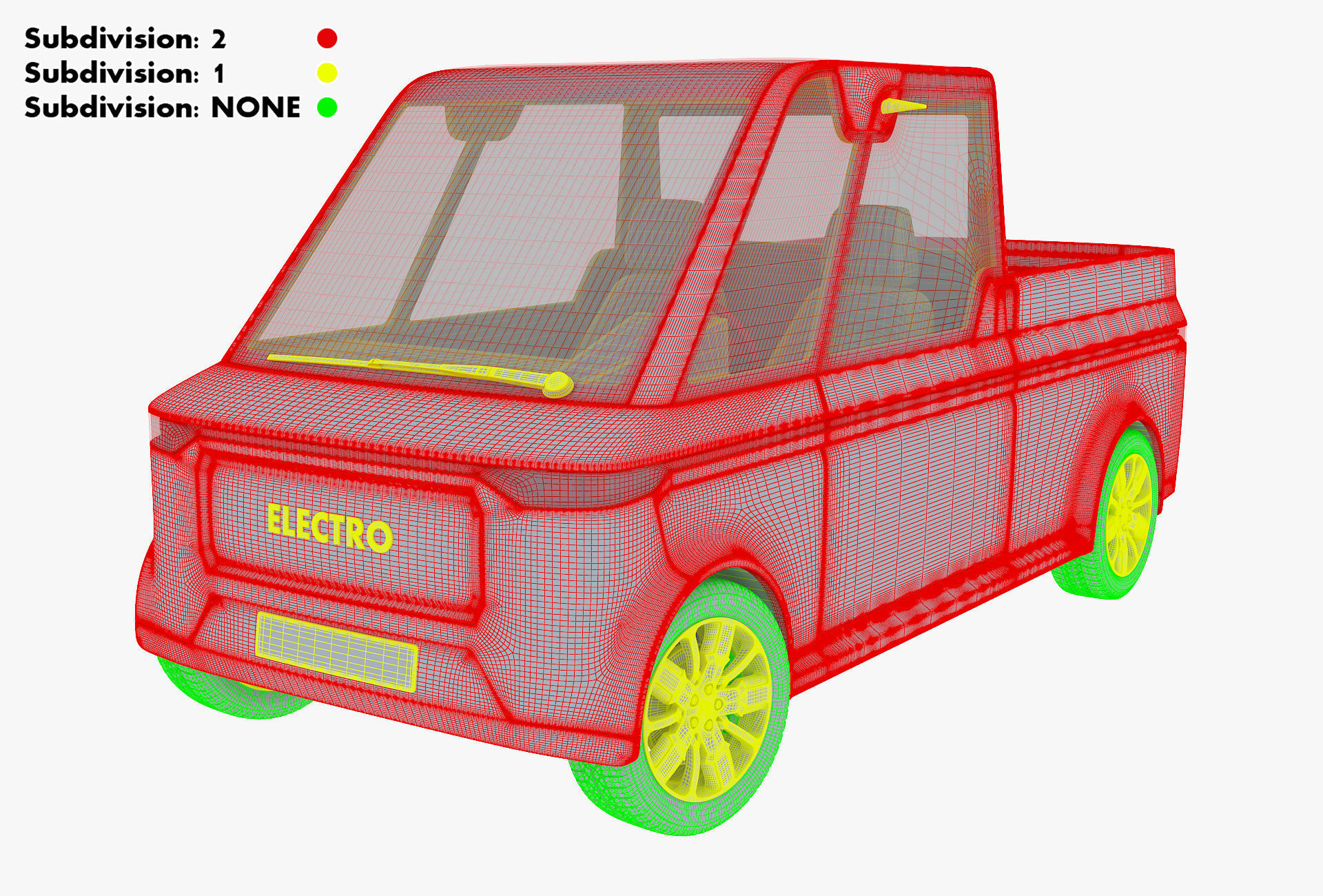 Generic Compact City Pick-Up M 1 3D model | CGTrader