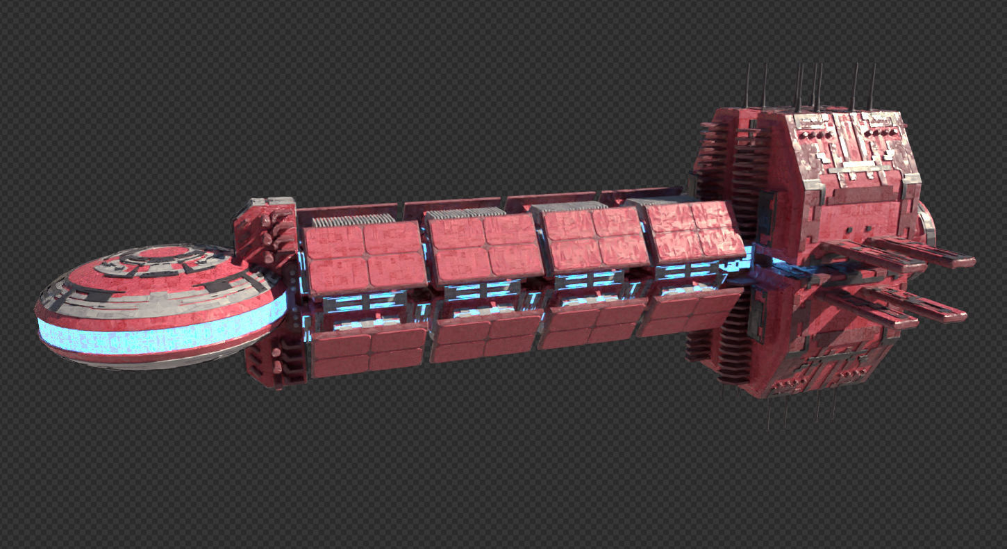 Space ship 01 free 3D model | CGTrader