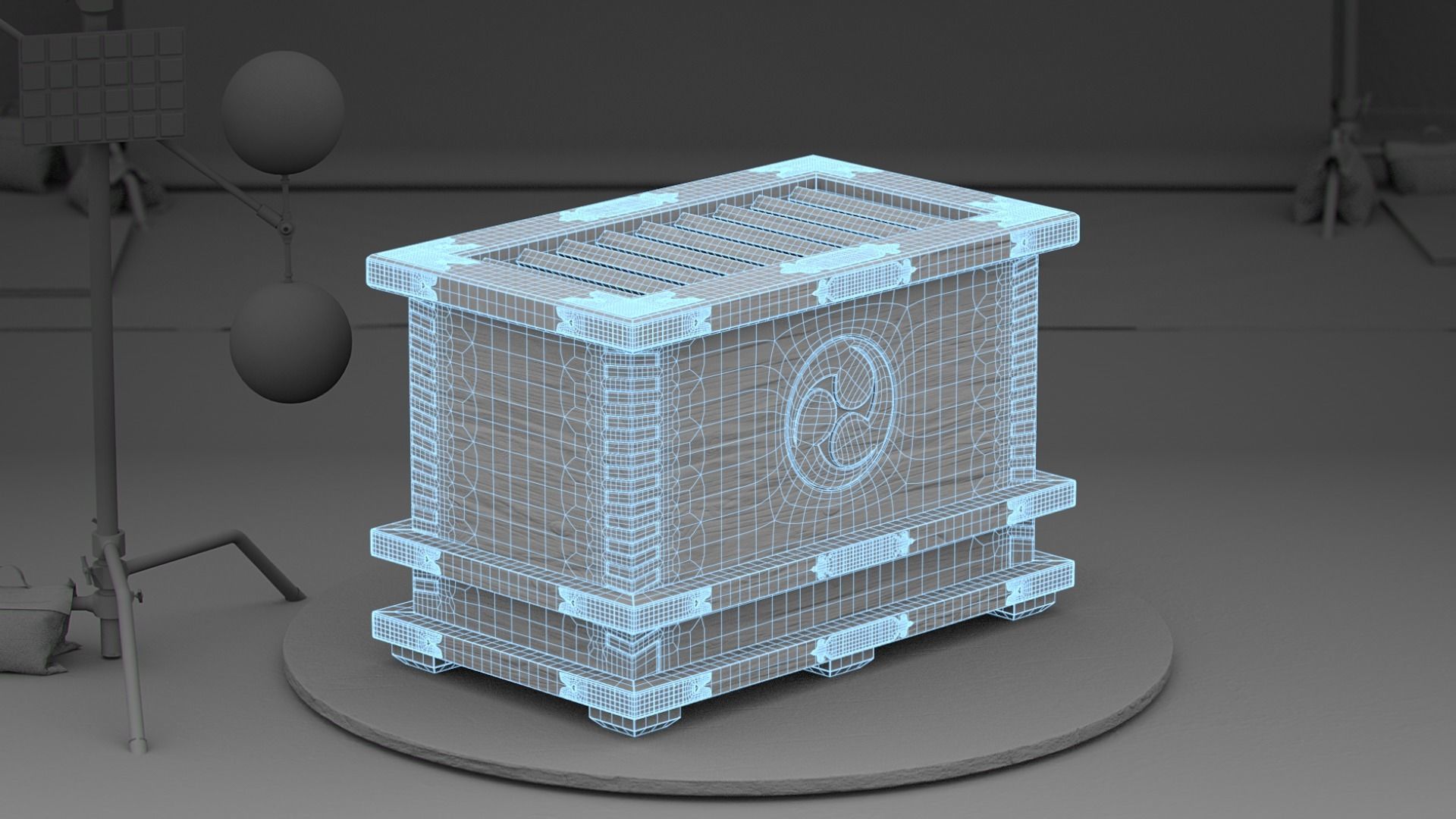 Shinto Shrine SaisenBako Donation Box 3D model | CGTrader