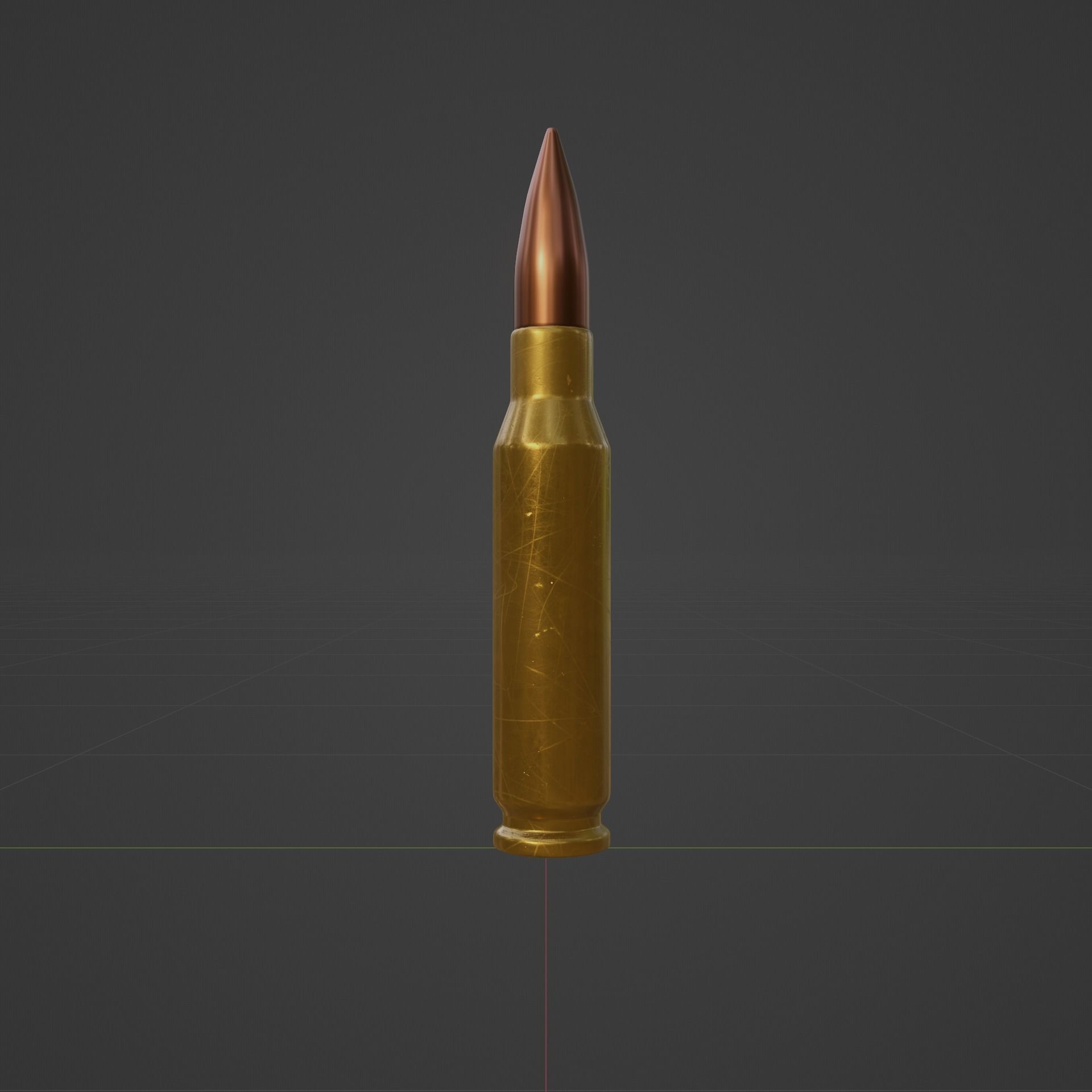 762 mm Bullet High Poly free 3D model | CGTrader