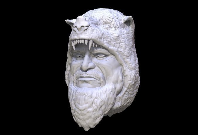 Hunter Head Sculpt 3D model 3D printable | CGTrader