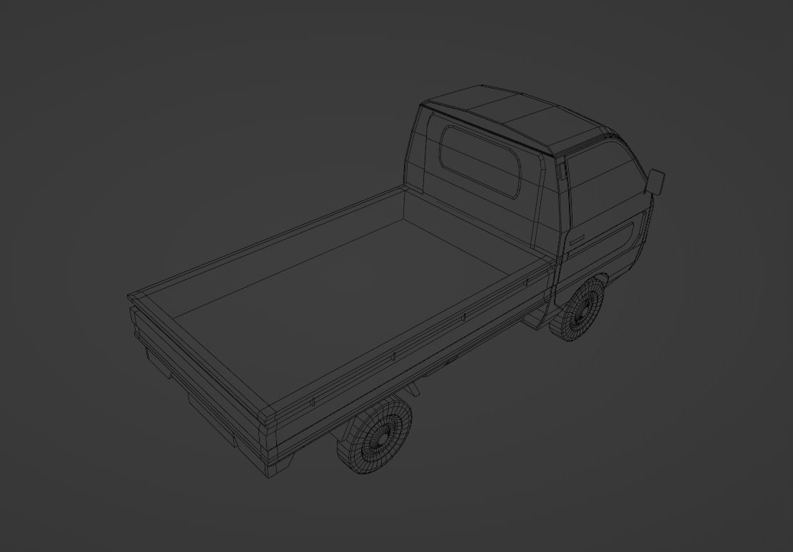 3D model Mitsubishi Minicab Pick Up VR / AR / low-poly | CGTrader