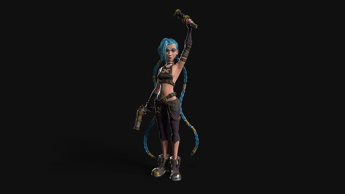 Jinx Arcane 3D model 3D printable | CGTrader