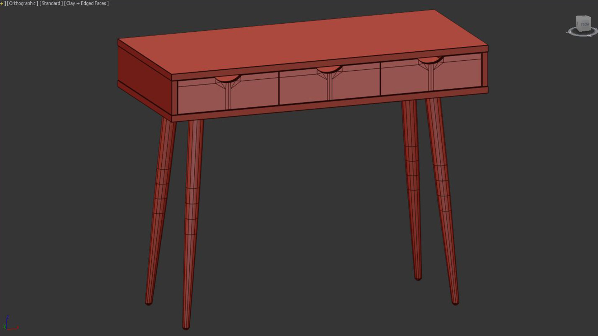 Neptune desk 3D model | CGTrader