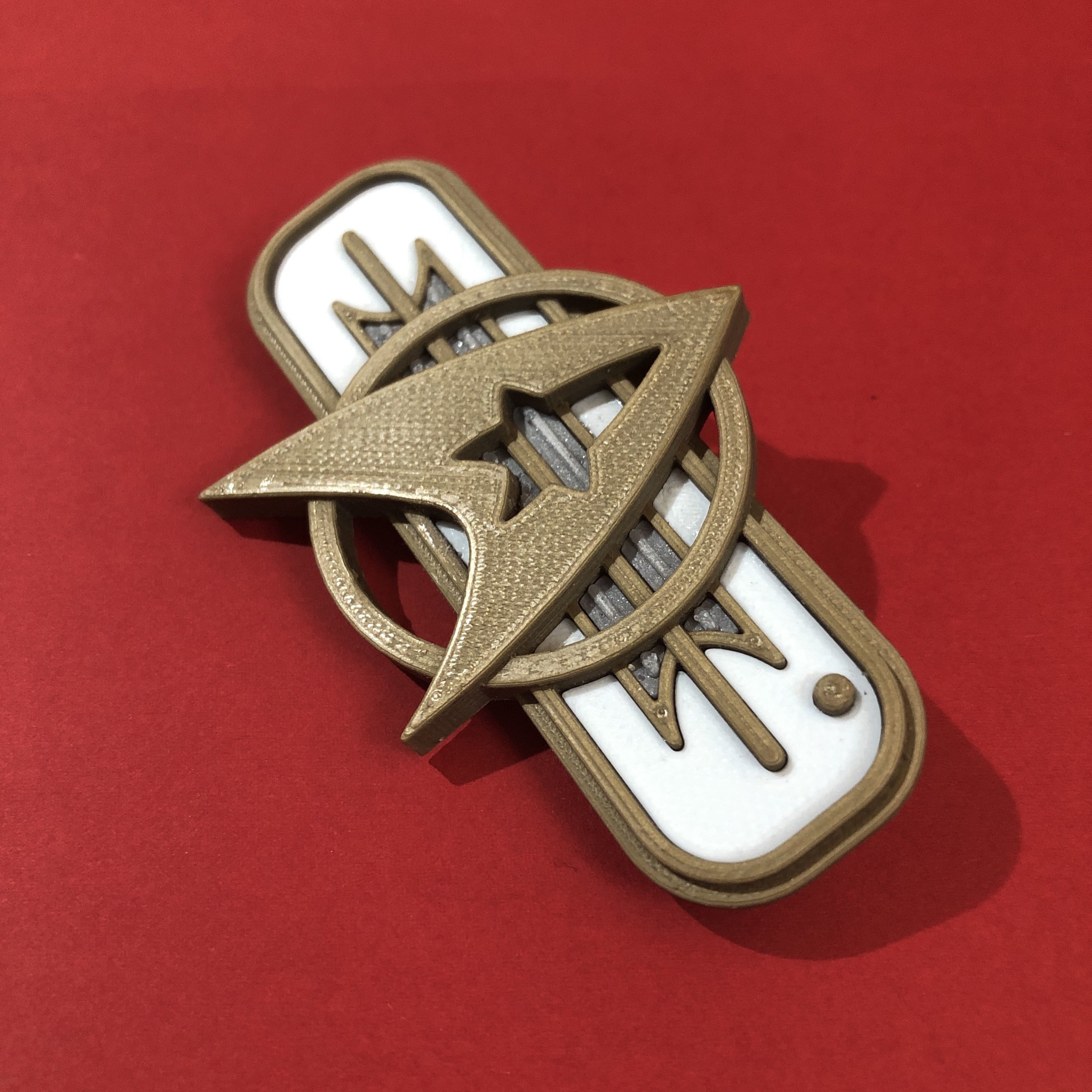 Star Trek TWoK Starfleet Uniform Insignia and Presentation Box 3D model ...